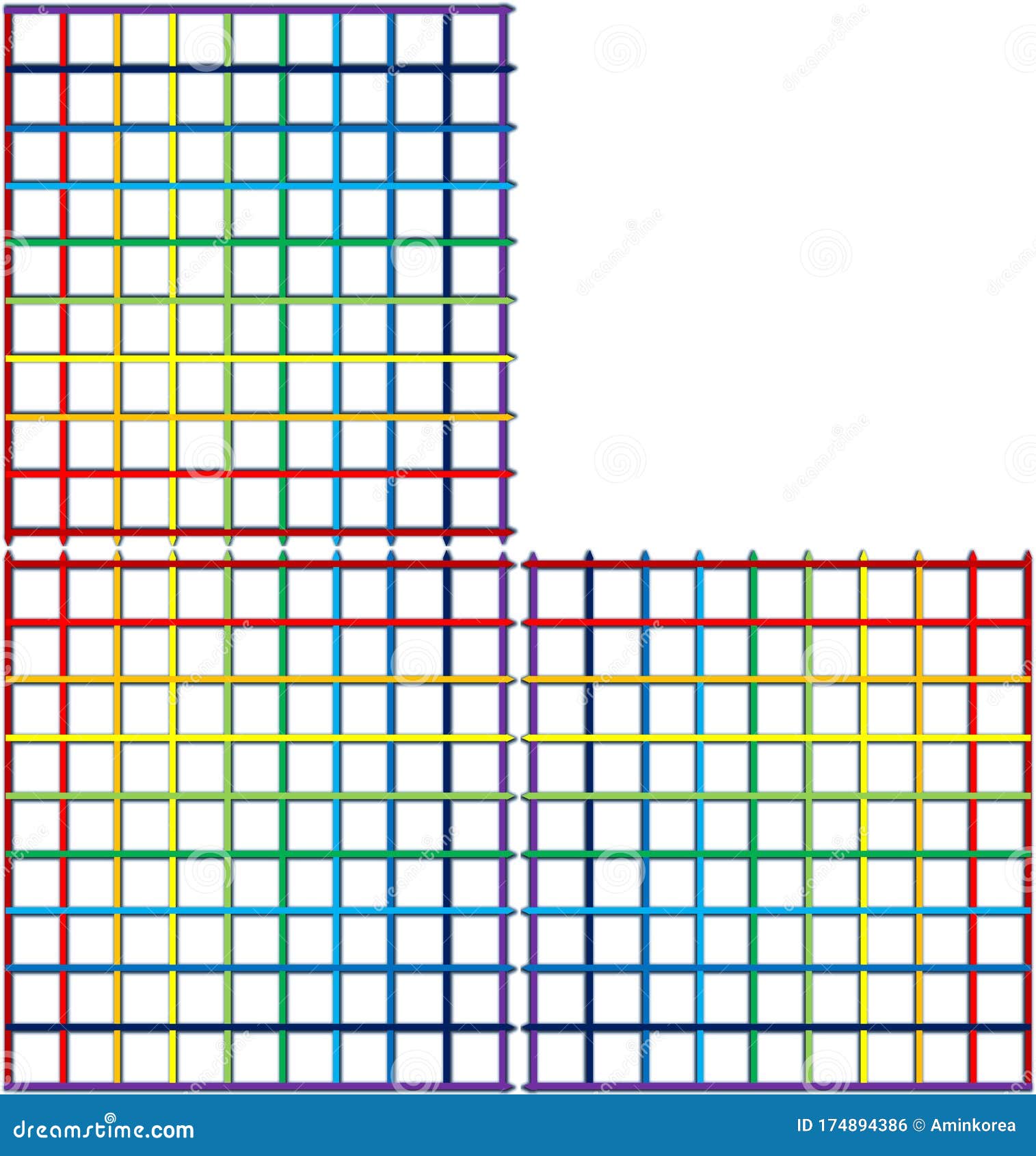 Colored Bars on White Background Stock Illustration - Illustration of ...