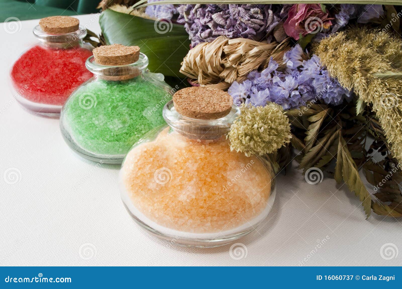 Colored bath salts 2 stock image. Image of cosmetics - 16060737