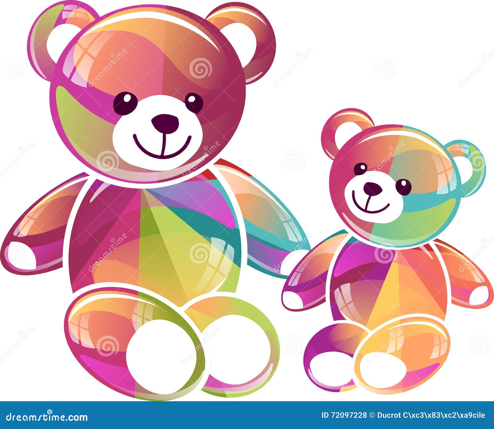 Colored bear stock illustration. Illustration of bear - 72097228