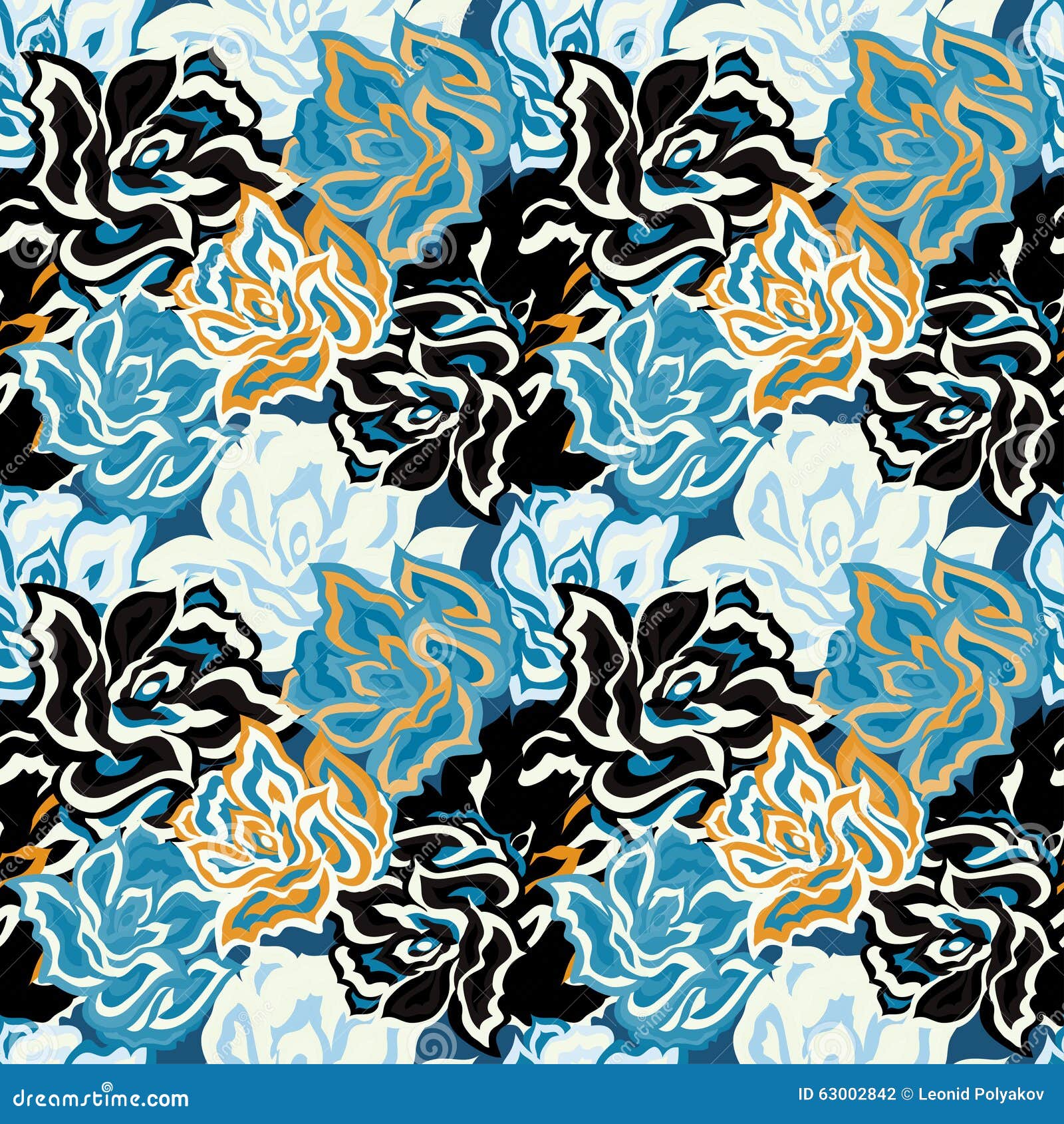 Colored Beautiful Geometric Patterns On A Black Background Cartoon ...