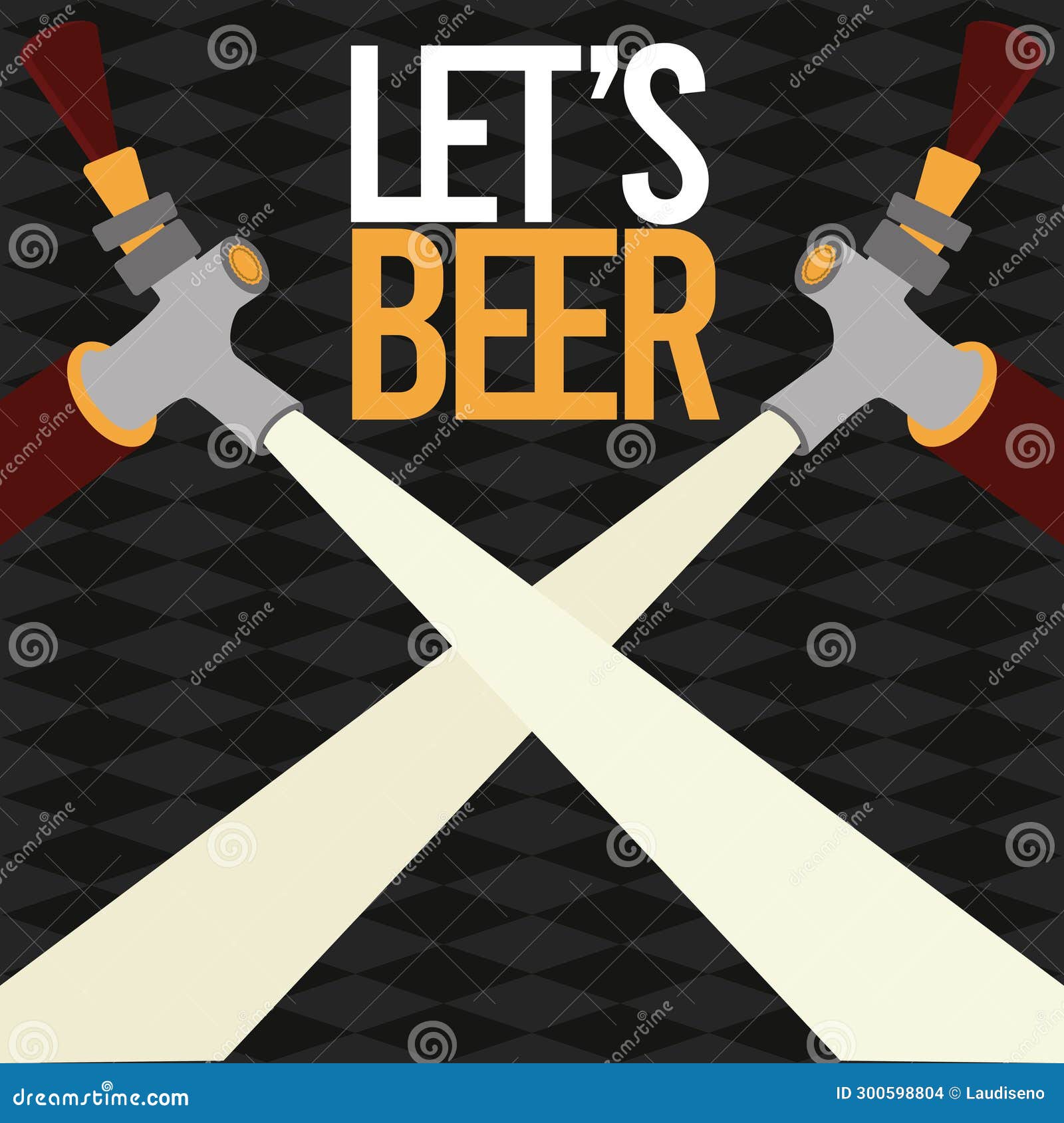 Colored beer poster Vector stock vector. Illustration of tavern - 300598804