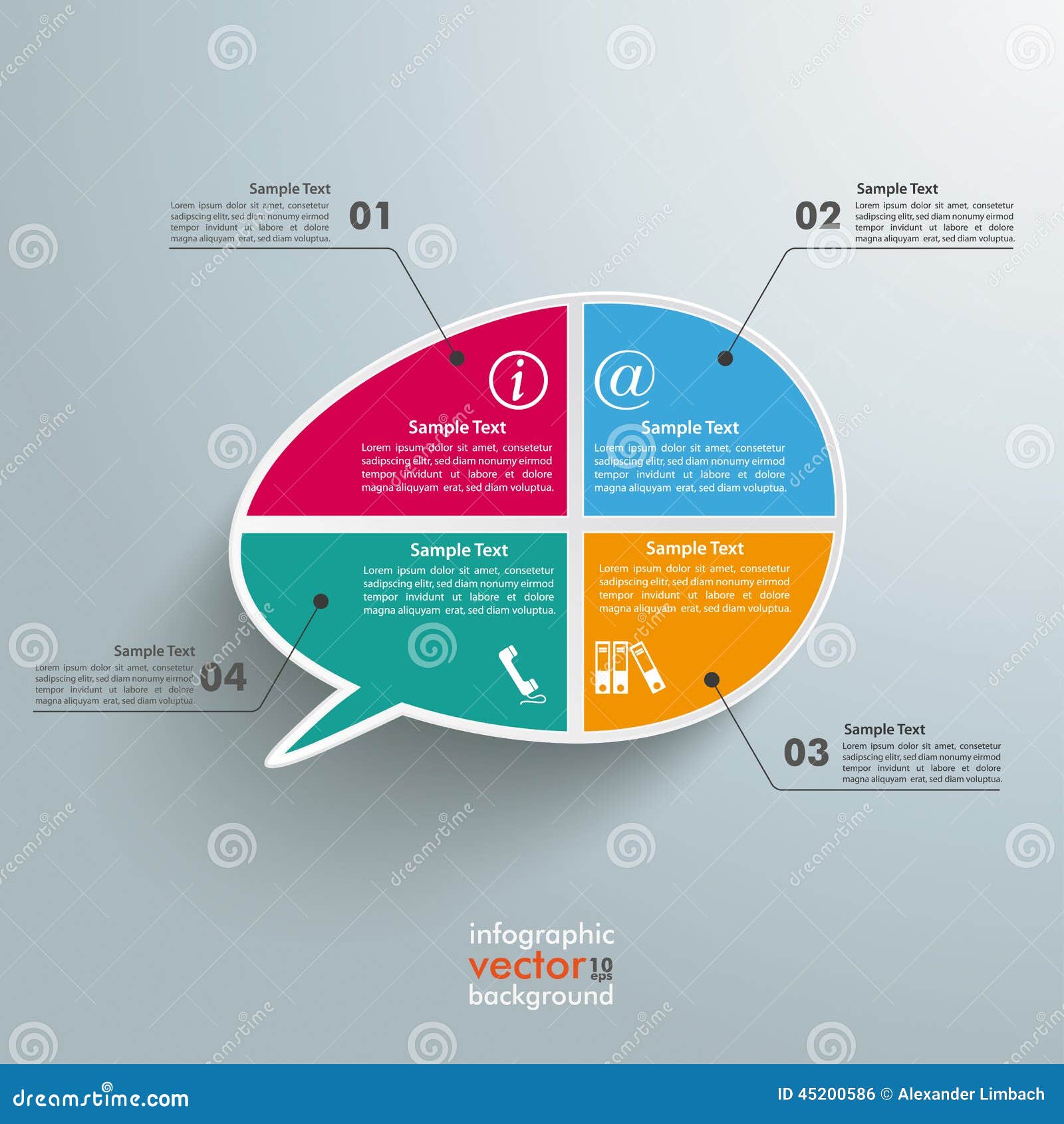 Bevel Speech Bubbles Refutation Header Infographic Vector Illustration ...
