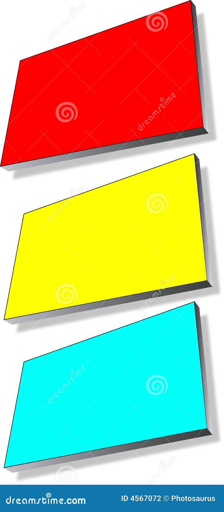 Colored billboards stock vector. Illustration of equipment - 4567072