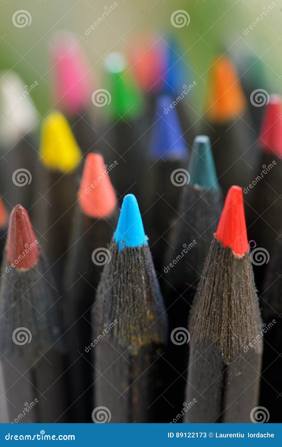 Colored black pencils stock image. Image of multicolored - 89122173
