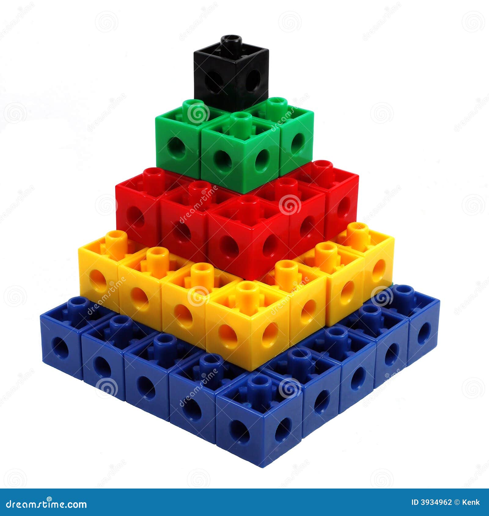 Colored Block Tower stock photo. Image of cube, colored - 3934962