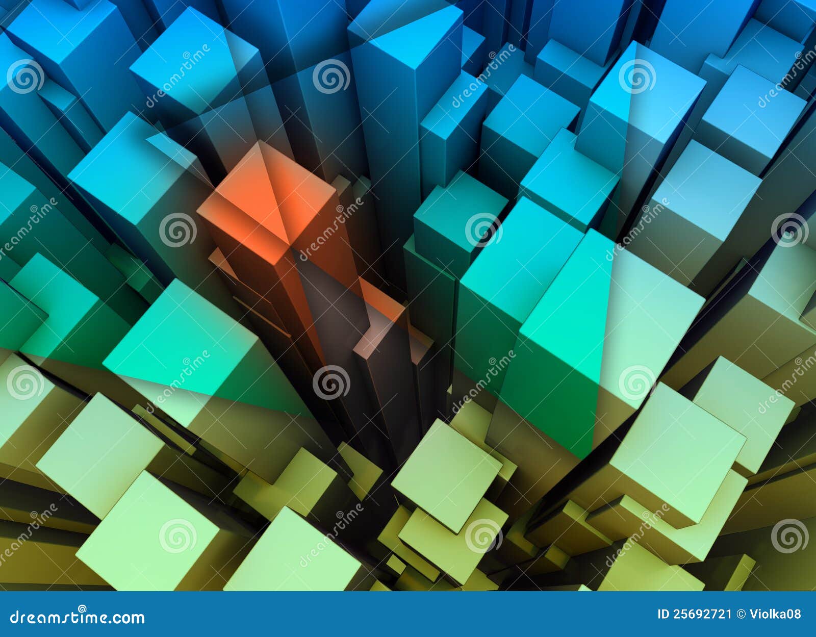 Colored blocks stock illustration. Illustration of organization - 25692721