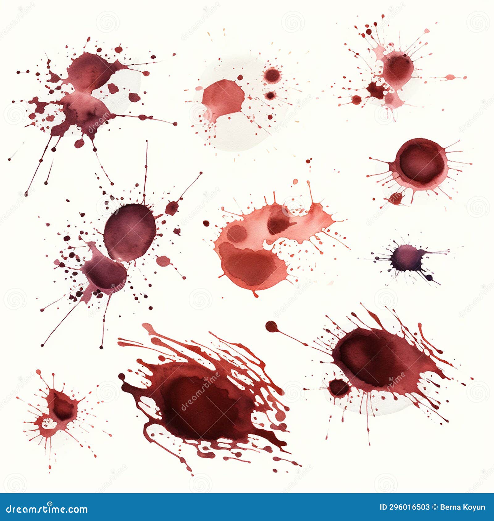 Colored Blots Dynamic Flair Stock Illustration - Illustration of ...