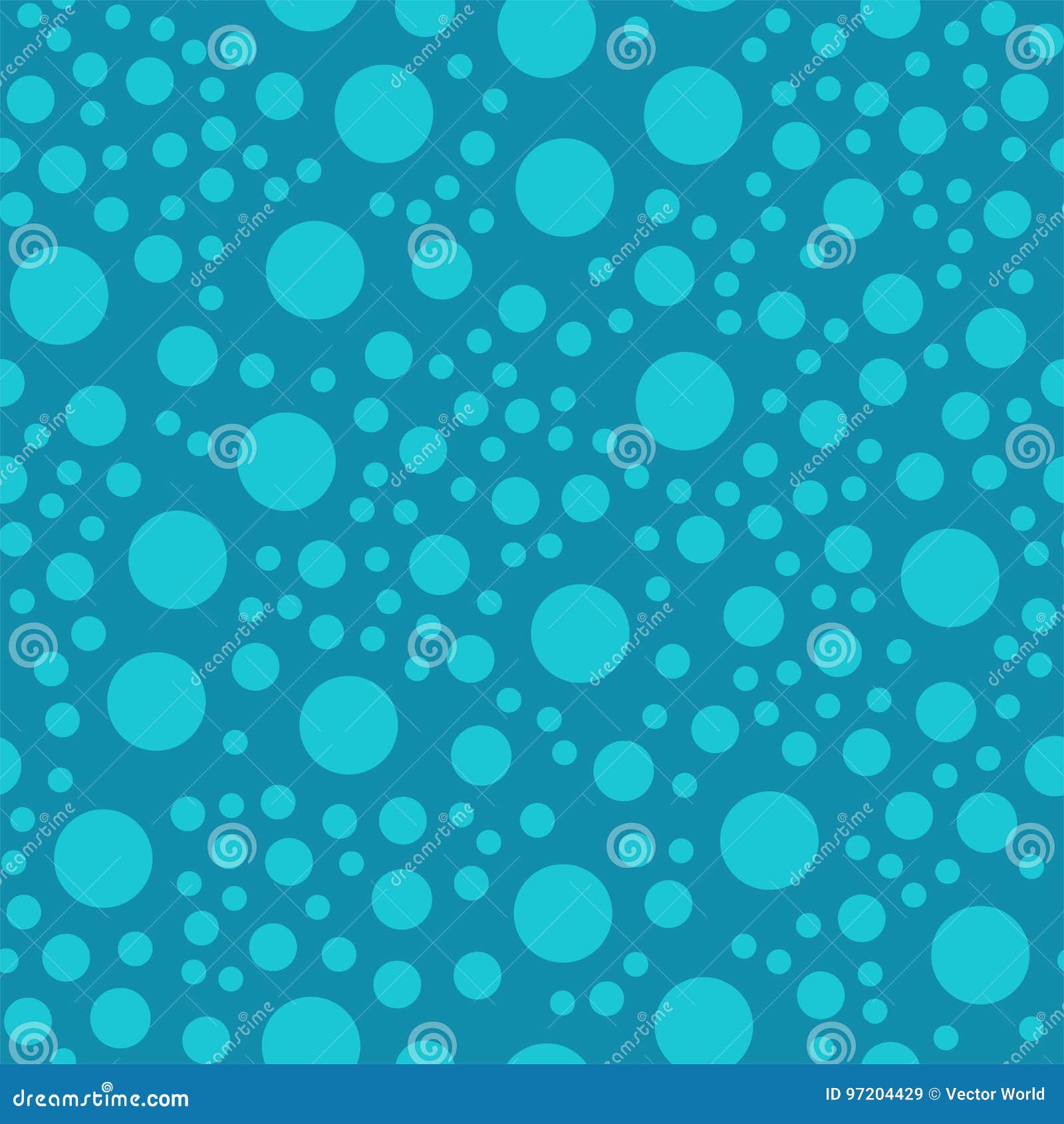 Colored Blue Circle Seamless Pattern Shape Art Geometric Graphic Background Vector Illustration ...