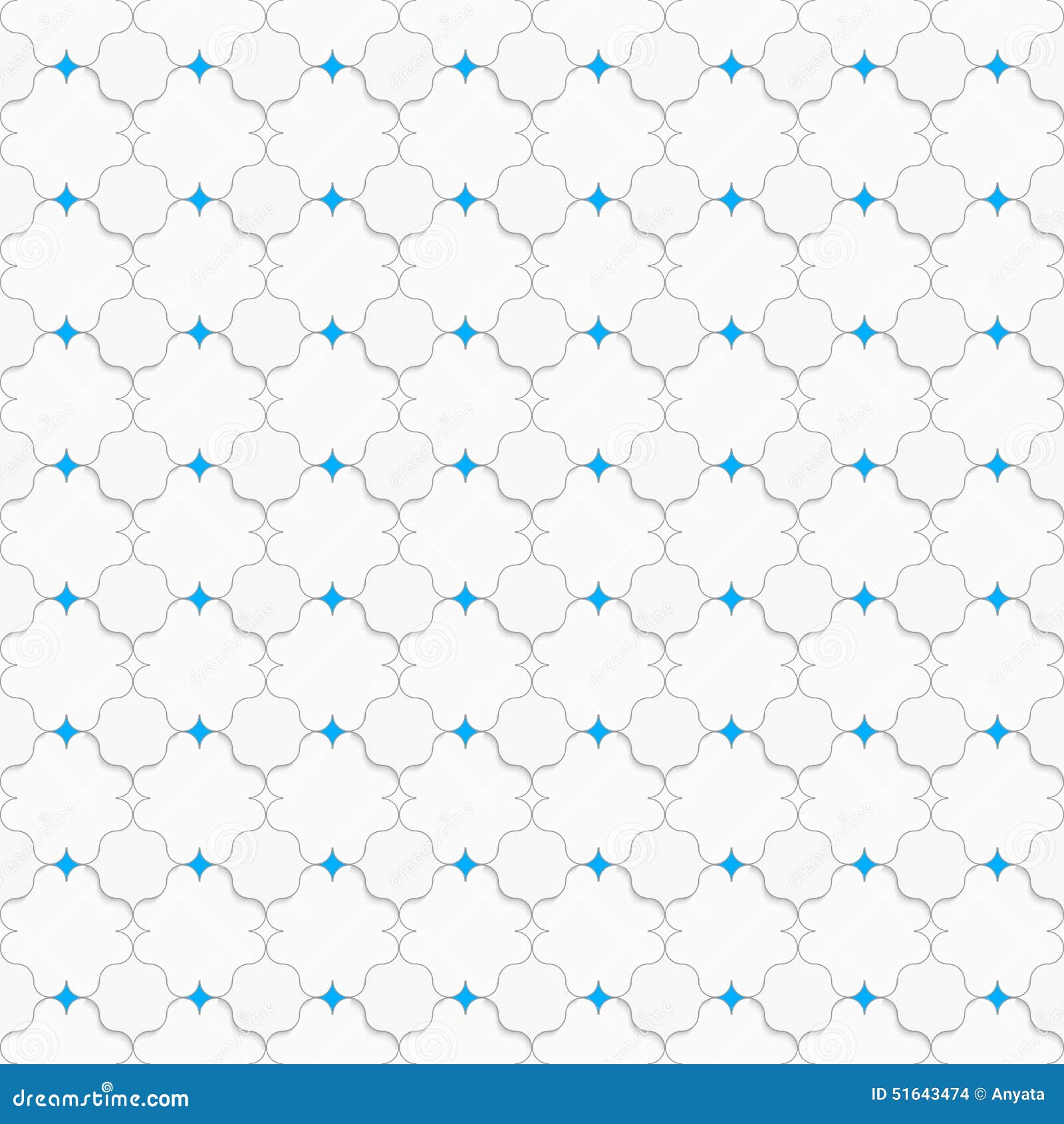 Colored with Blue Pointy Squares on White Stock Vector - Illustration ...
