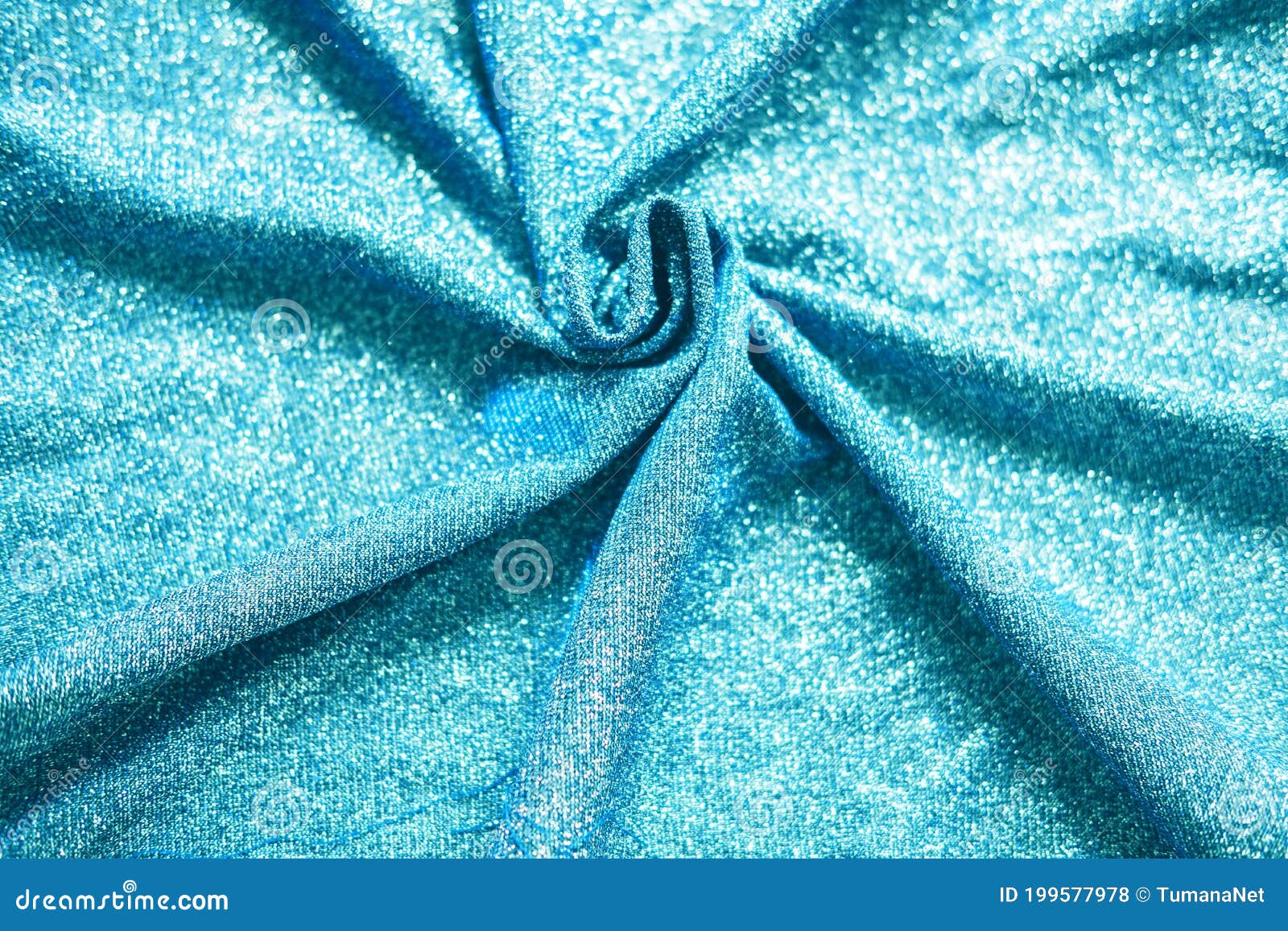 Colored Blue Shiny Fabric Texture with Folds. Surface Background Colors ...