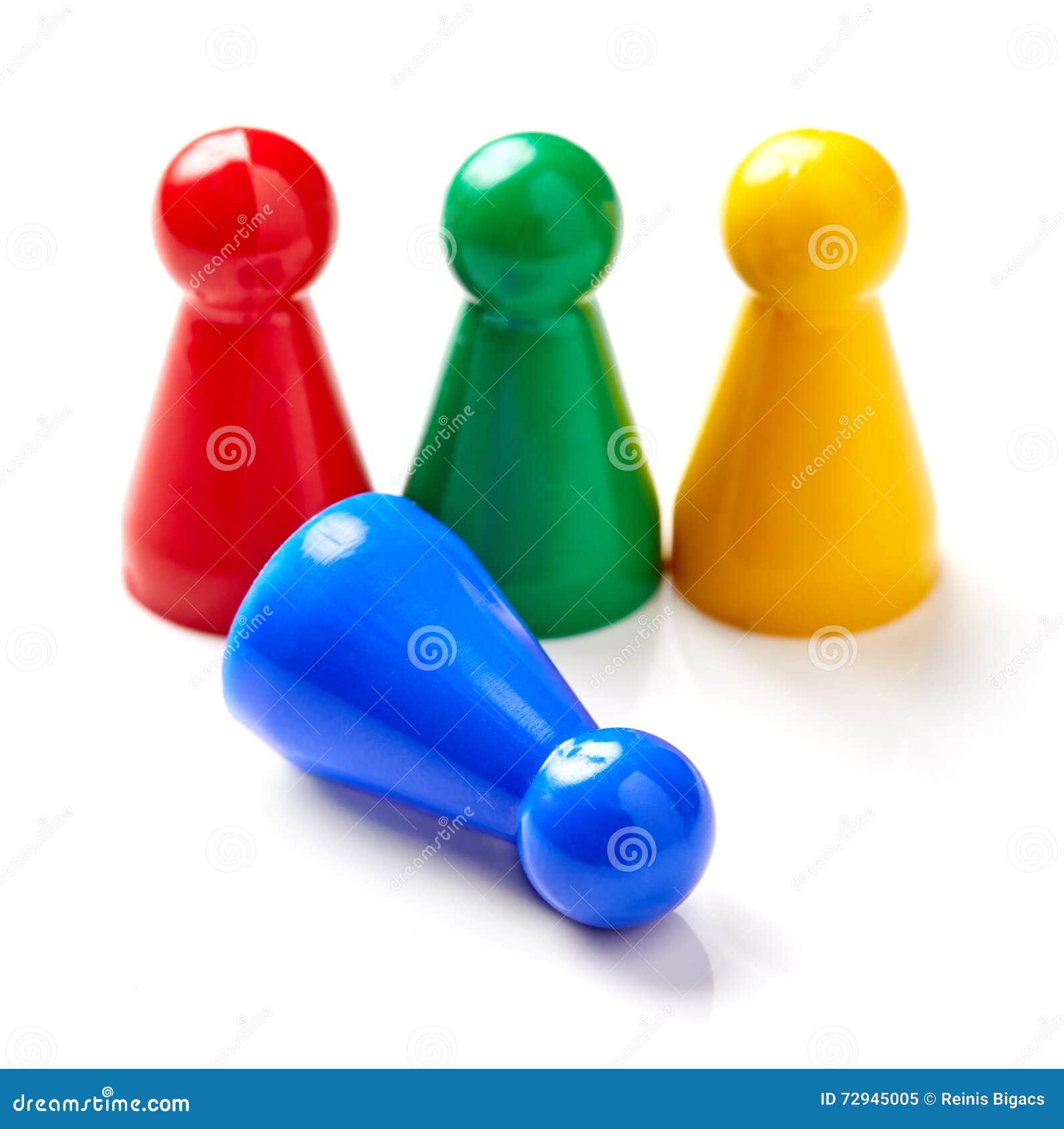 Colored Board Game Pieces Isolated on White Stock Image - Image of ...