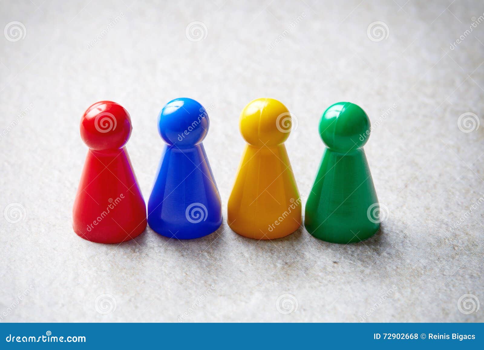 Colored Board Game Pieces on Stone Table Stock Photo - Image of ...