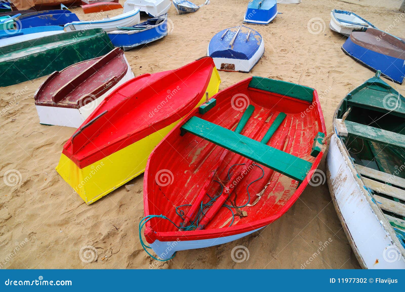 Colored Boats Royalty-Free Stock Photography | CartoonDealer.com #12021329