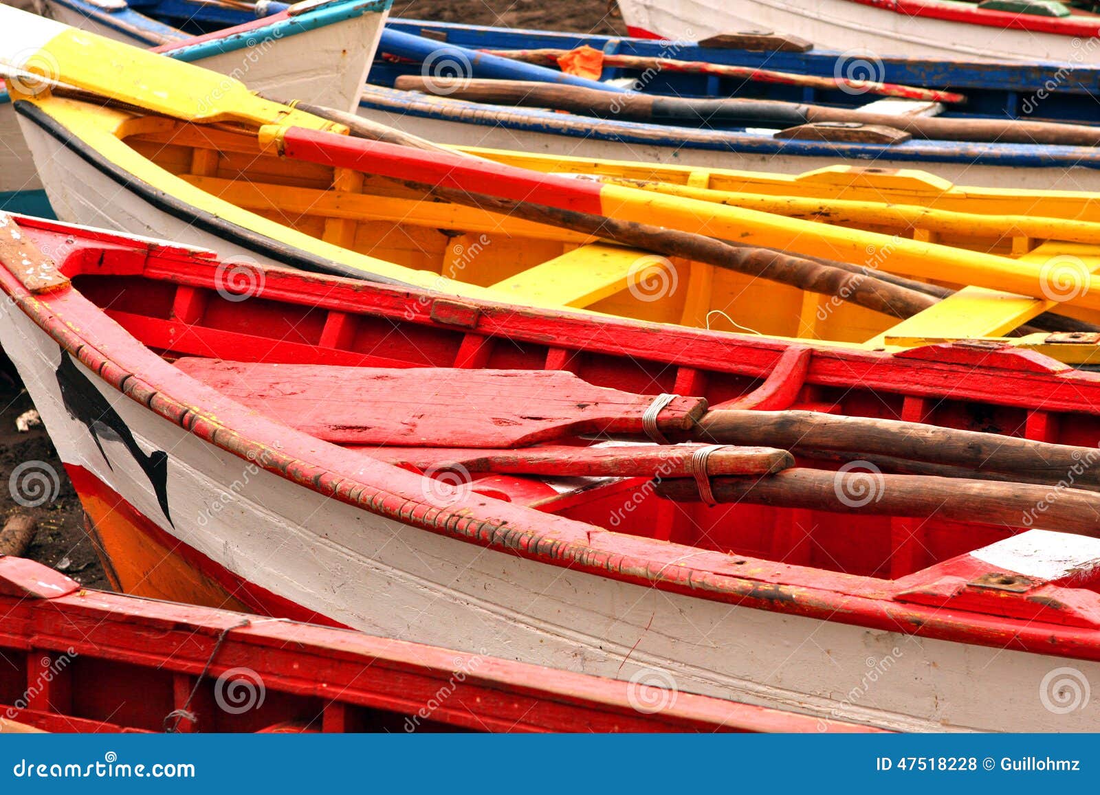 Colored boats stock photo. Image of malacca, asia, monk - 47518228