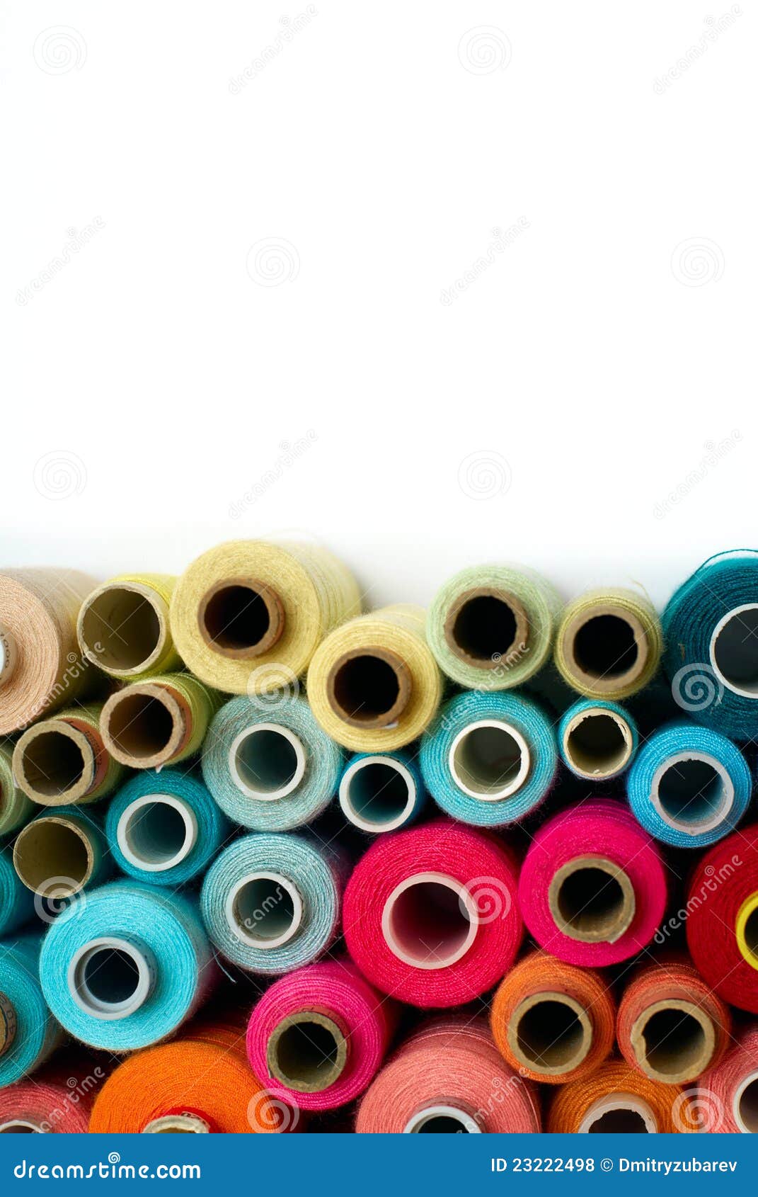 Colored bobbins stock photo. Image of material, tools - 23222498