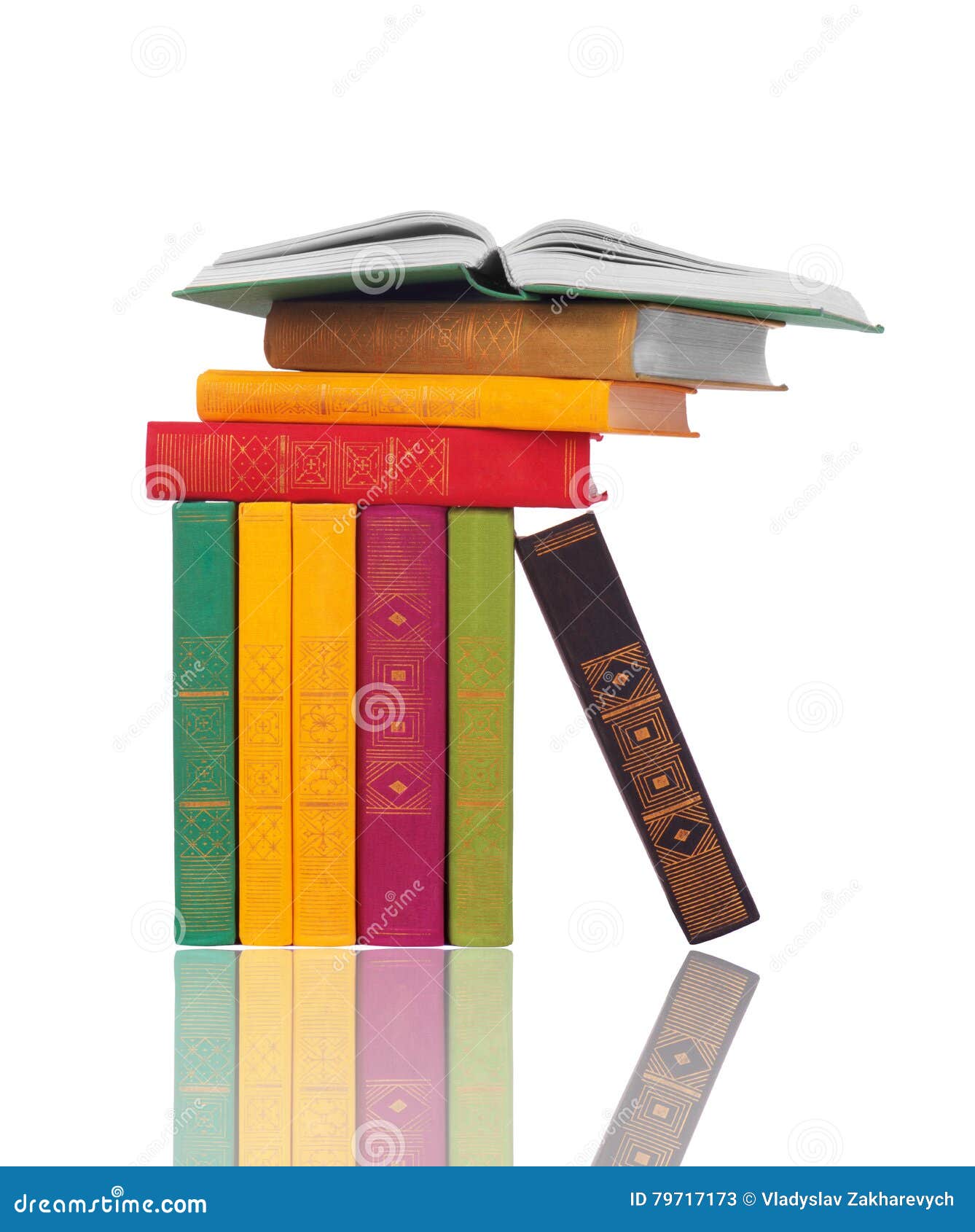 Colored book isolated stock image. Image of knowledge - 79717173