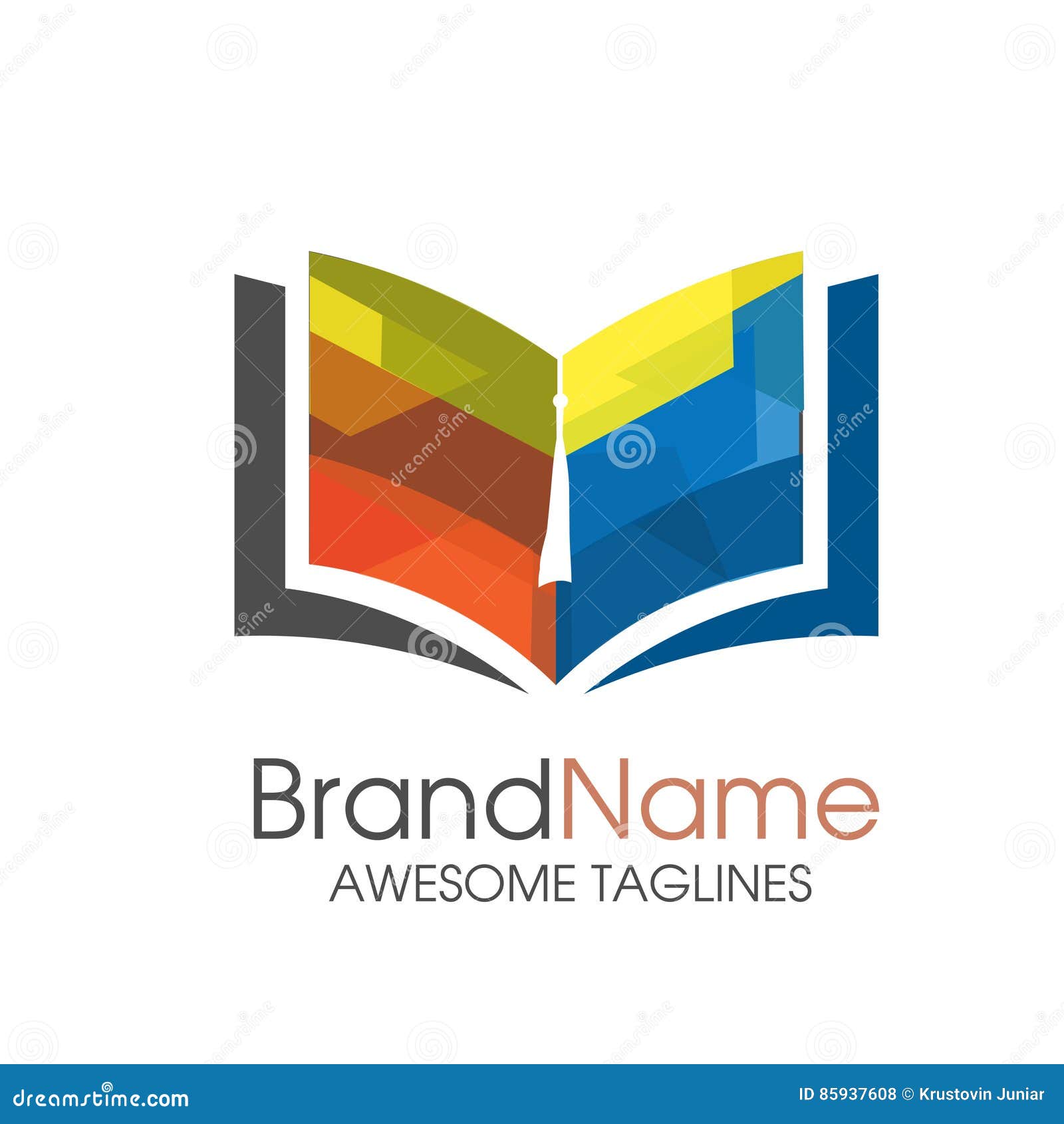 Colored Book Vector | CartoonDealer.com #85937608