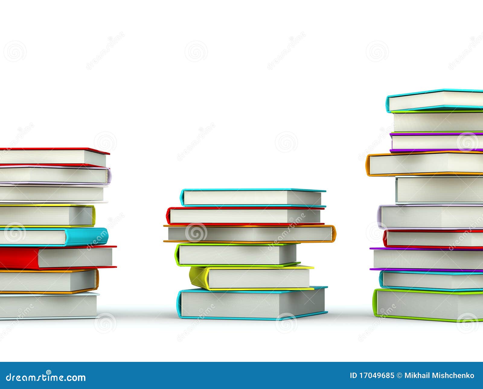 Colored books stock illustration. Illustration of book - 17049685
