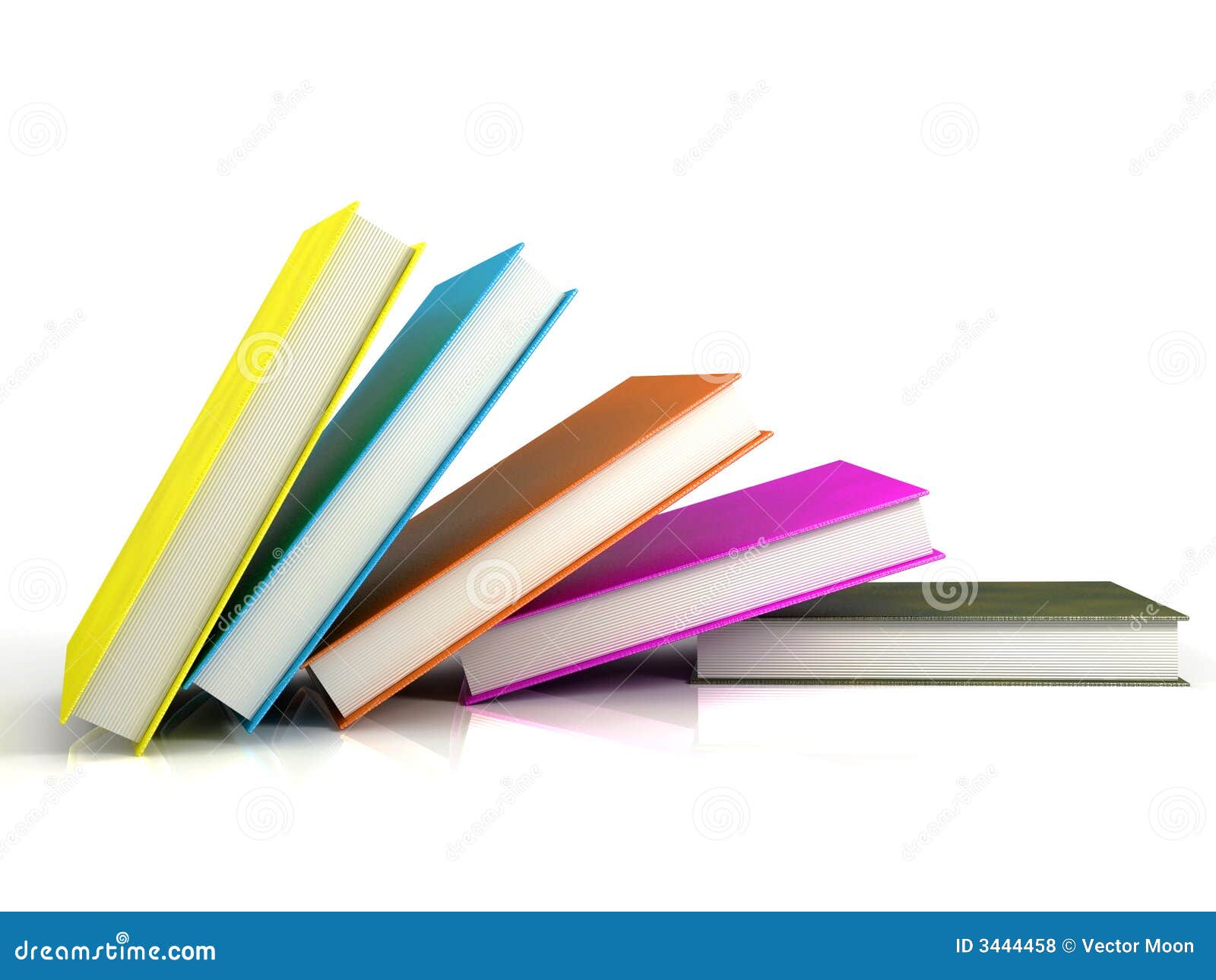 Colored books stock photo. Image of expertise, science - 3444458