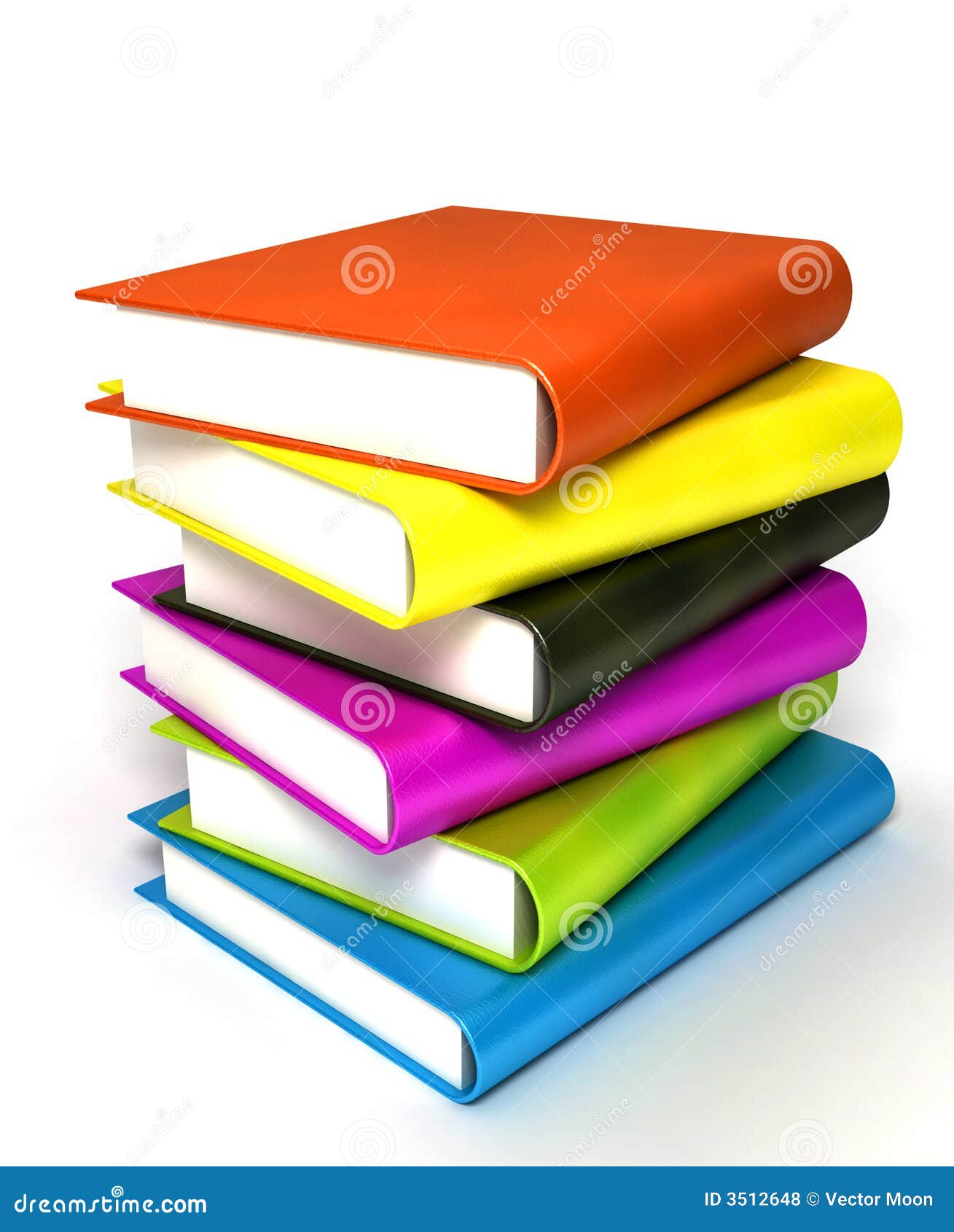 Colored books massive stock illustration. Illustration of books - 3512648