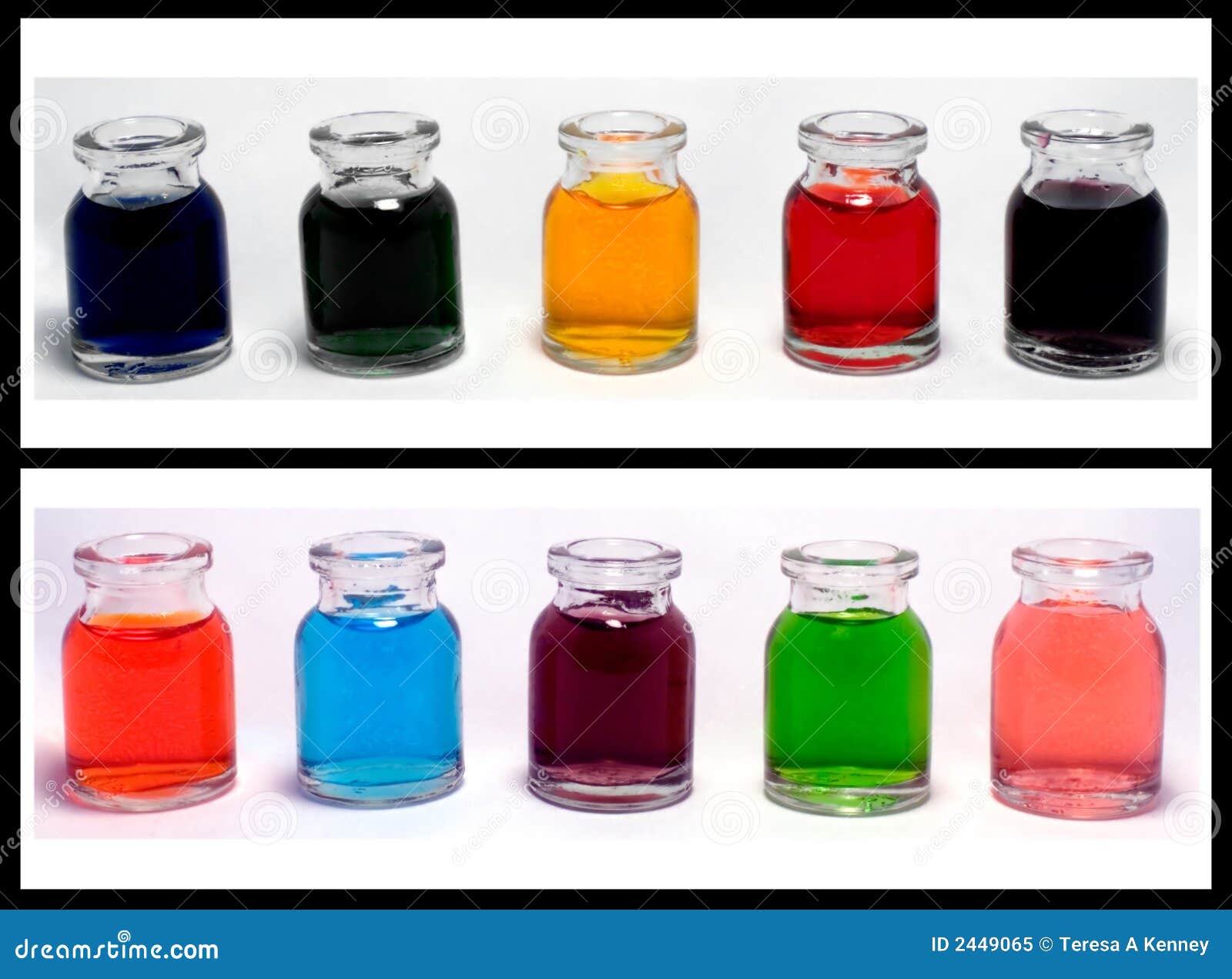 Colored Bottles stock image. Image of blue, coloring, glass - 2449065
