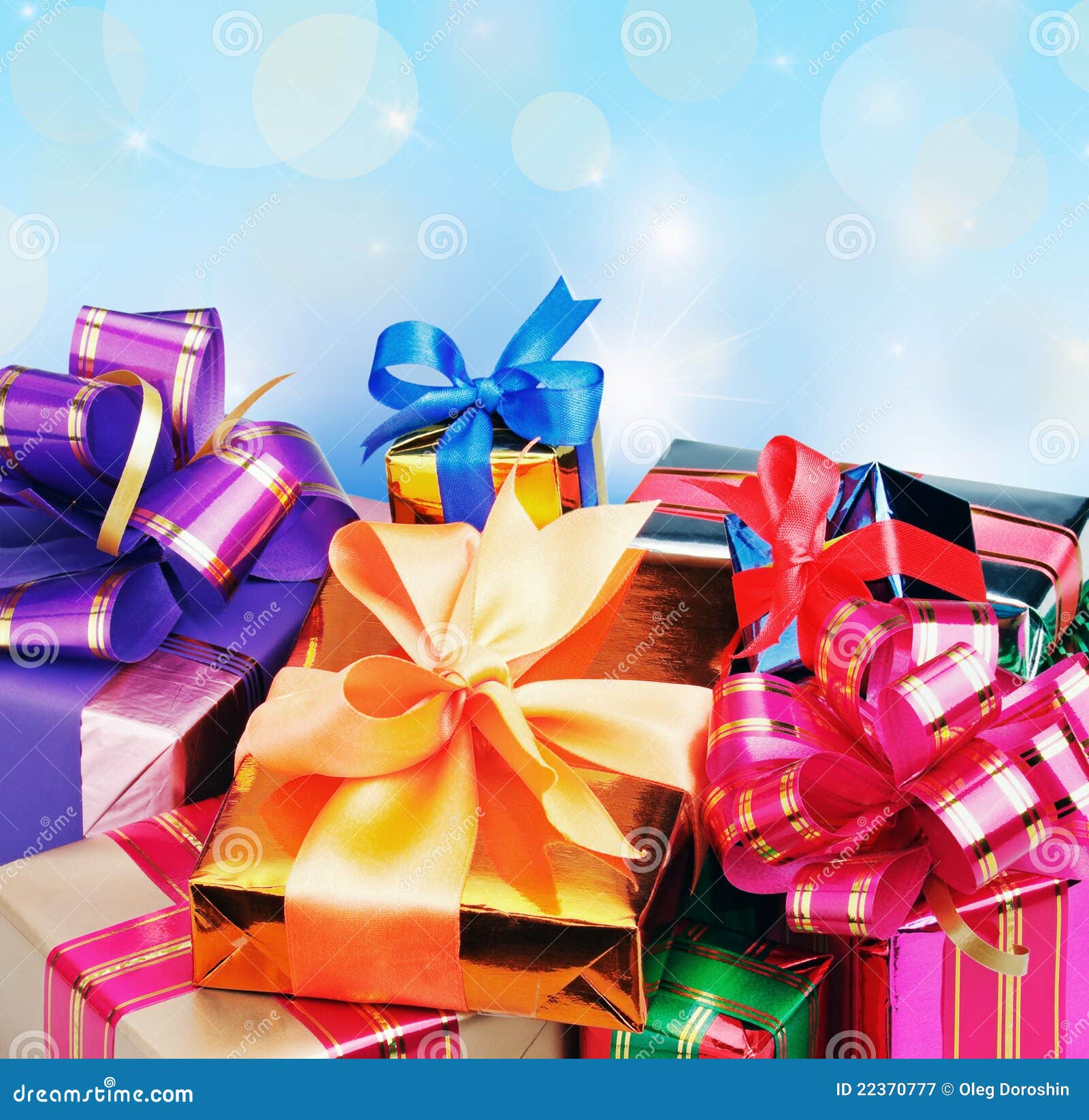 Colored box with gifts stock image. Image of pink, christmas - 22370777