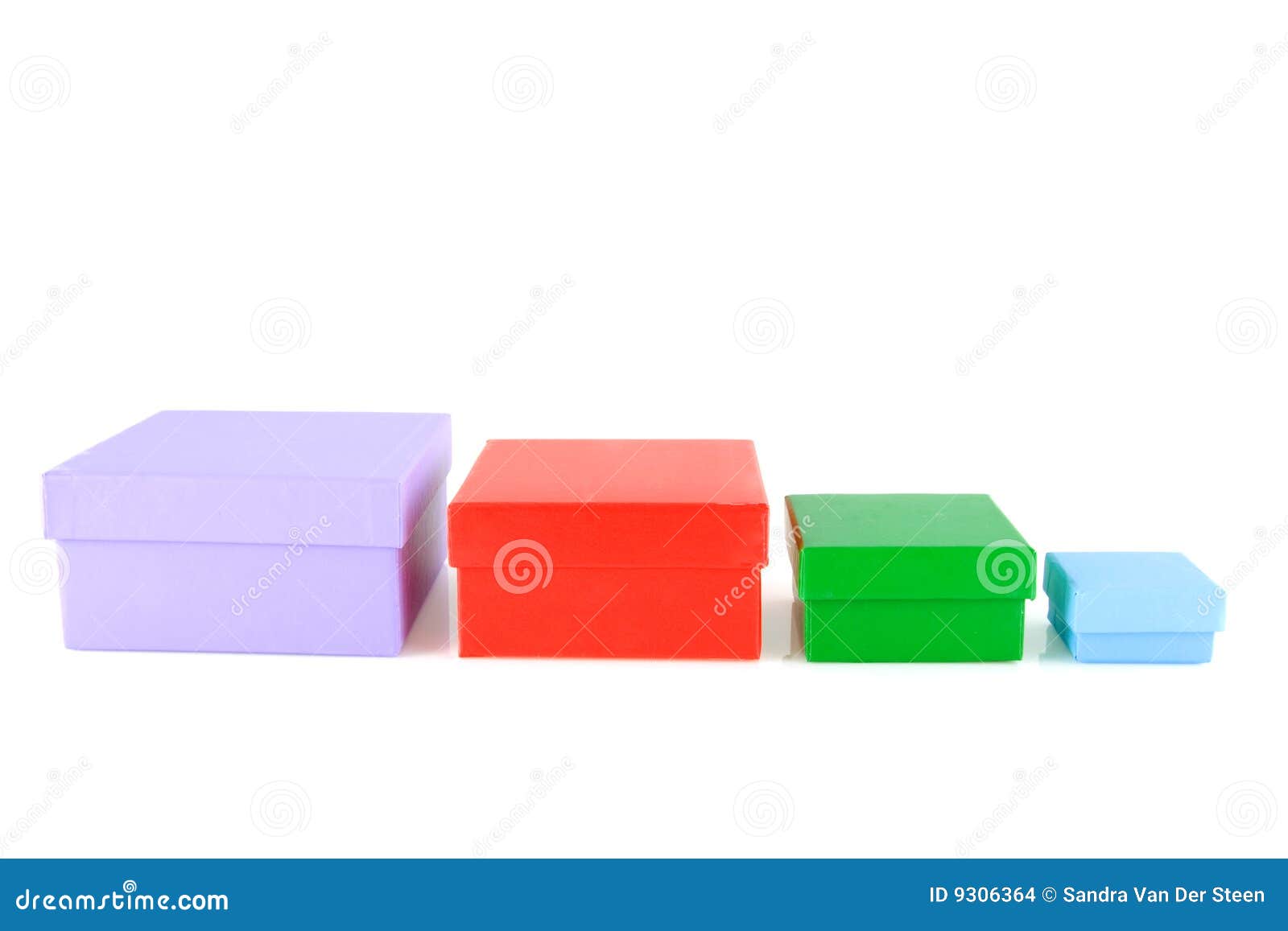 Colored boxes stock photo. Image of design, sizes, carton - 9306364