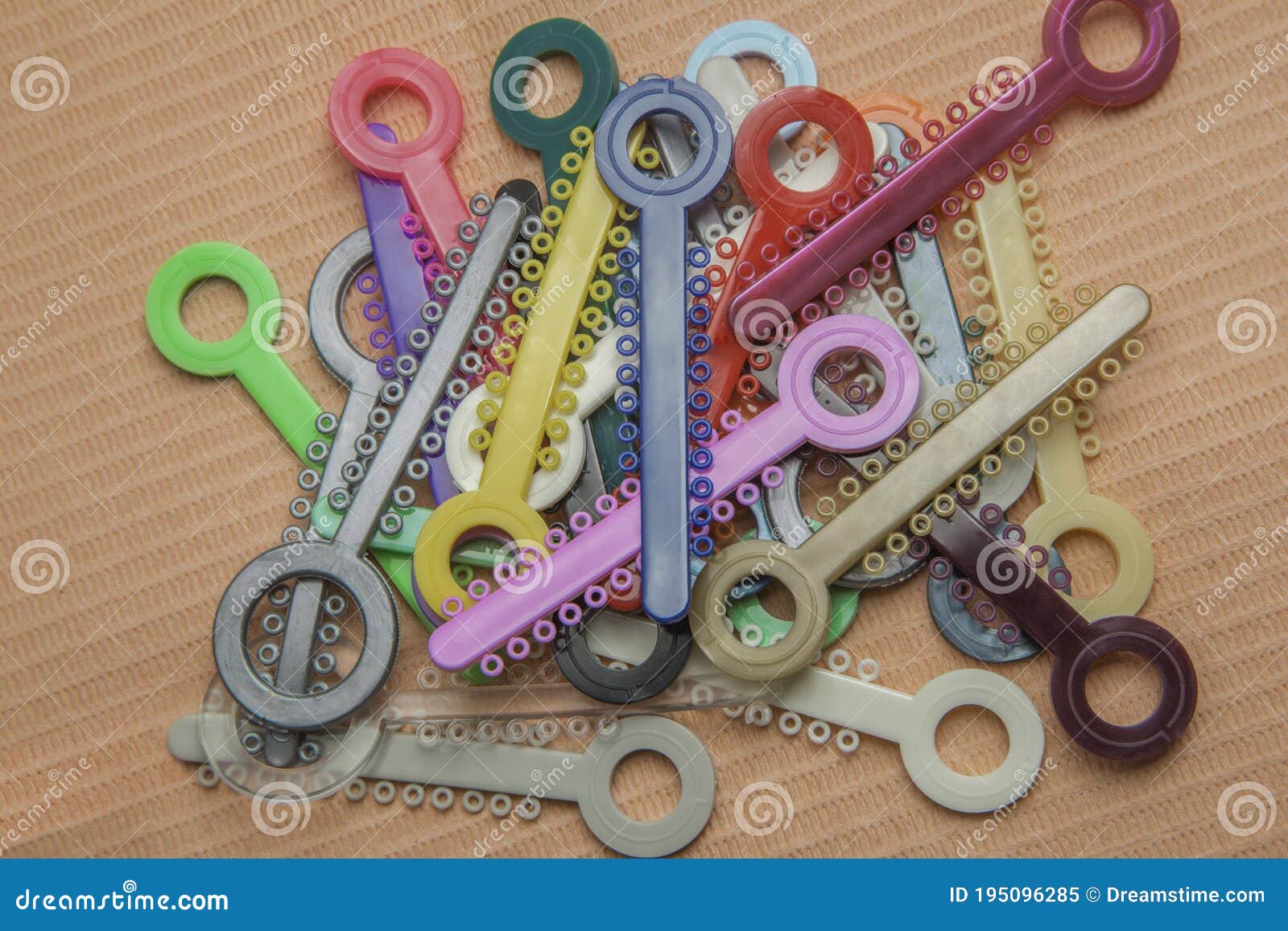 Colored Brackets, Close Up Dentist Instruments Stock Image - Image of ...