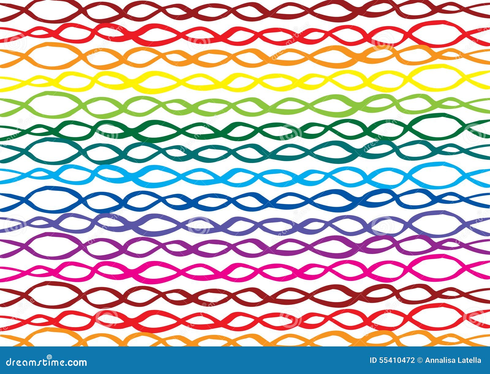 Basic Braids And Braid Clasps - Gray Scale Vector Illustration ...