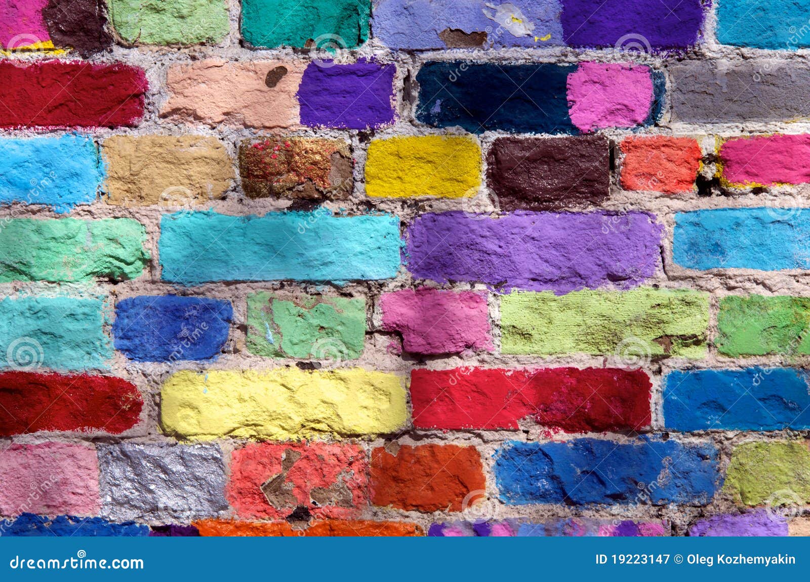 Colored Bricks stock image. Image of brickwork, textures - 19223147