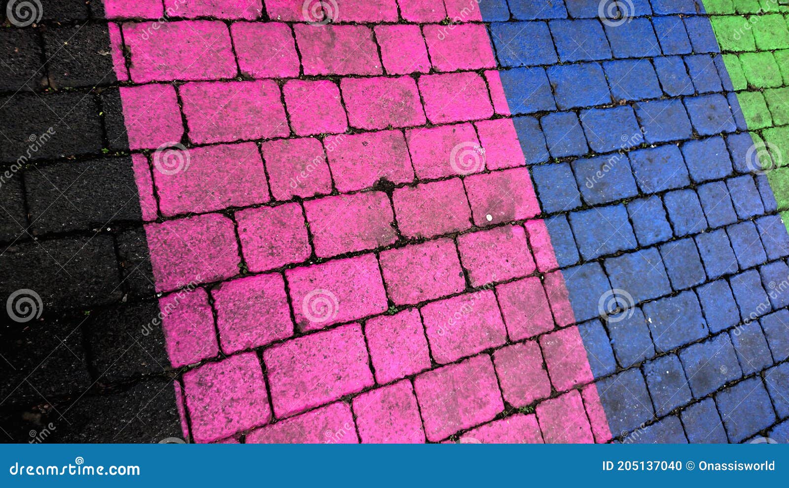 Colored Bricks Abstract Background Textures Stock Photo - Image of ...