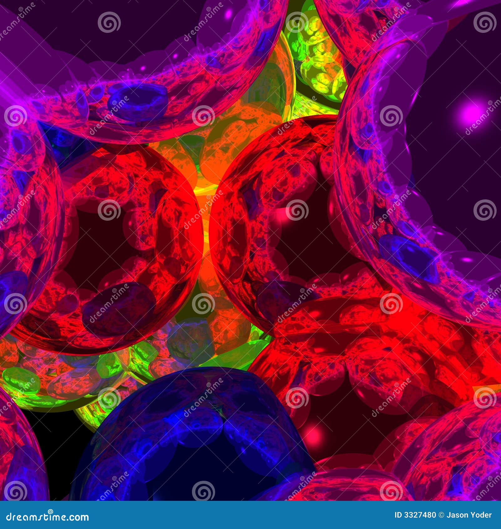 Colored Bubbles stock illustration. Illustration of imagination - 3327480