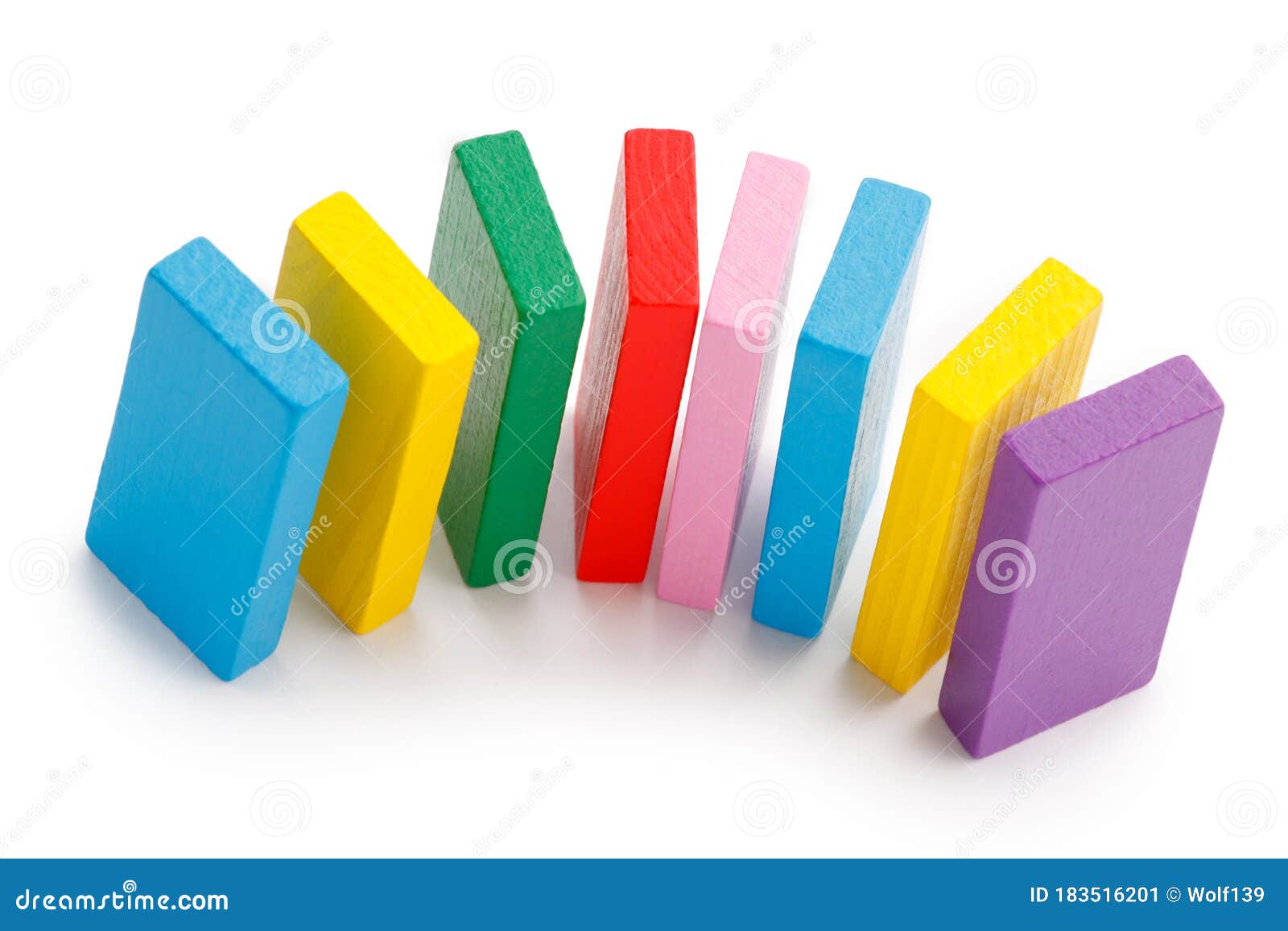 Colored Building Blocks of Wood Stock Image - Image of game, concept ...