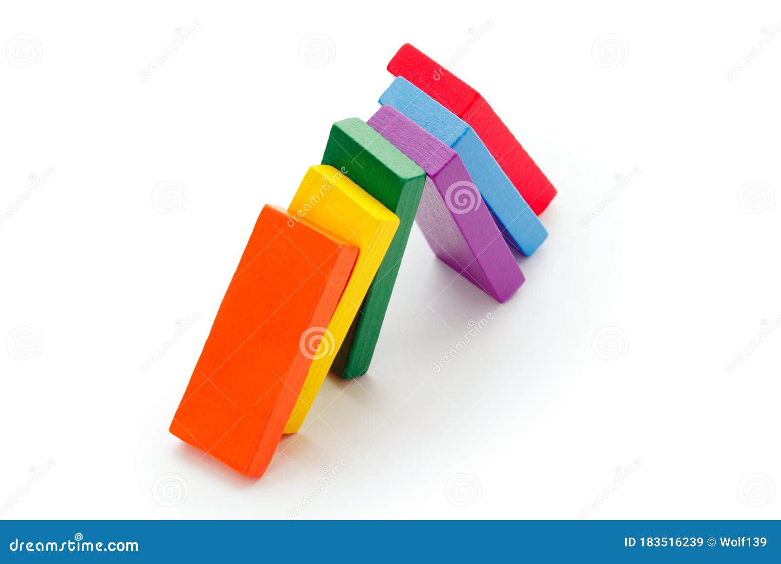 Colored Building Blocks of Wood Stock Image - Image of child, isolated ...