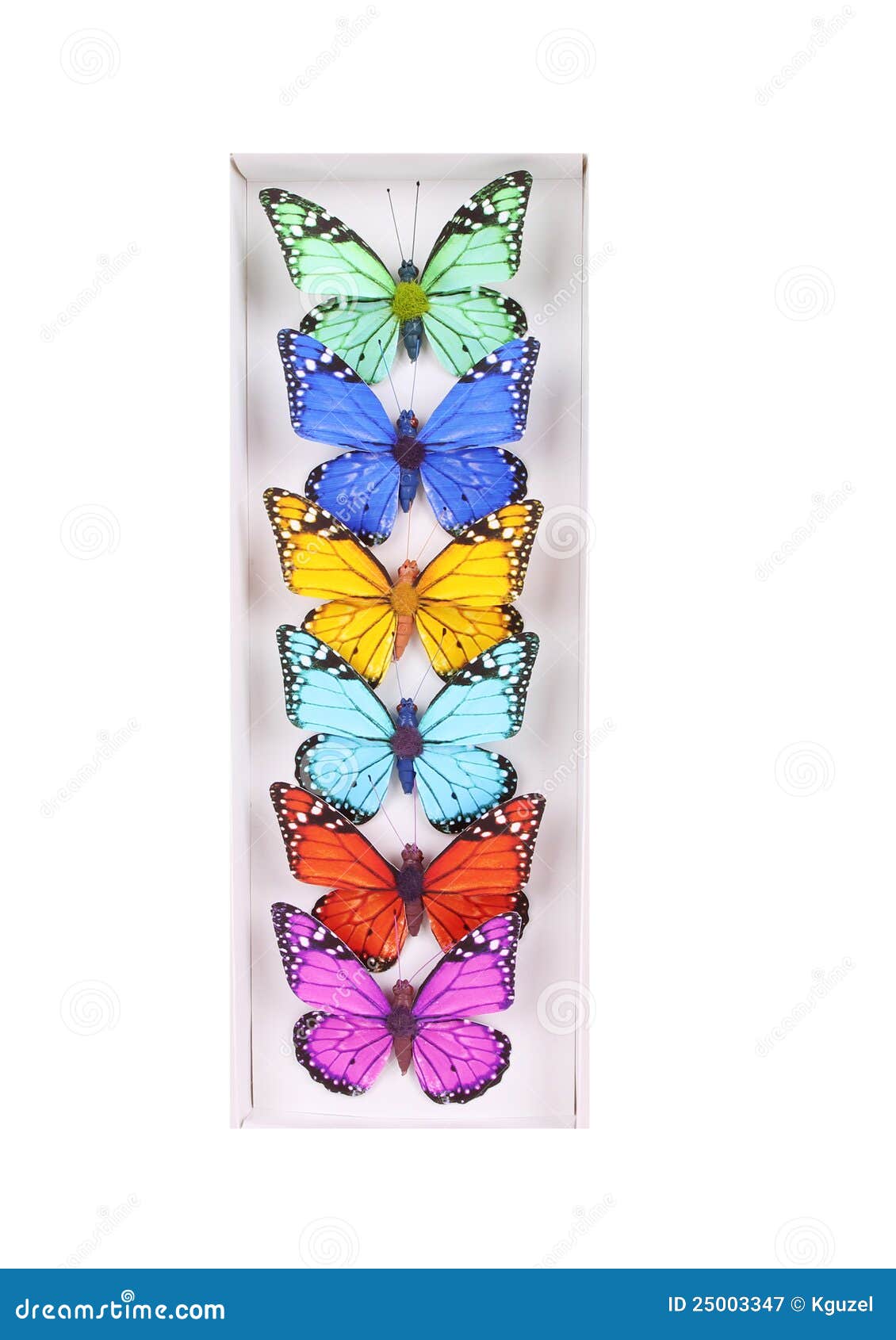 Colored Butterfly Collection Stock Image - Image of photograph, isolate ...