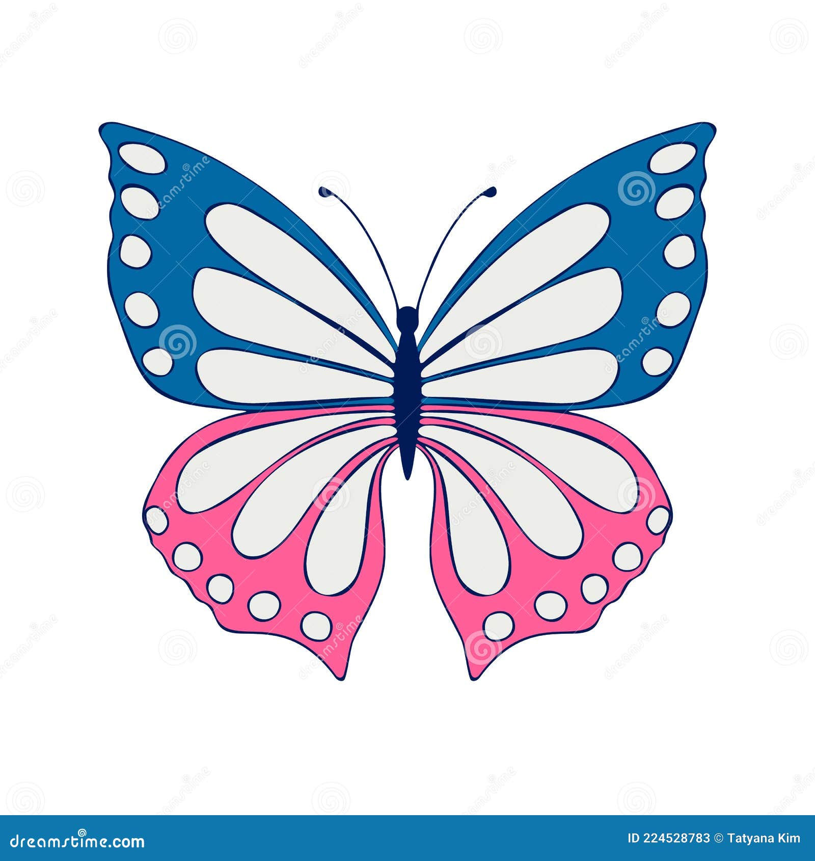Colored Butterfly , Vector Illustration, Icon Stock Vector ...