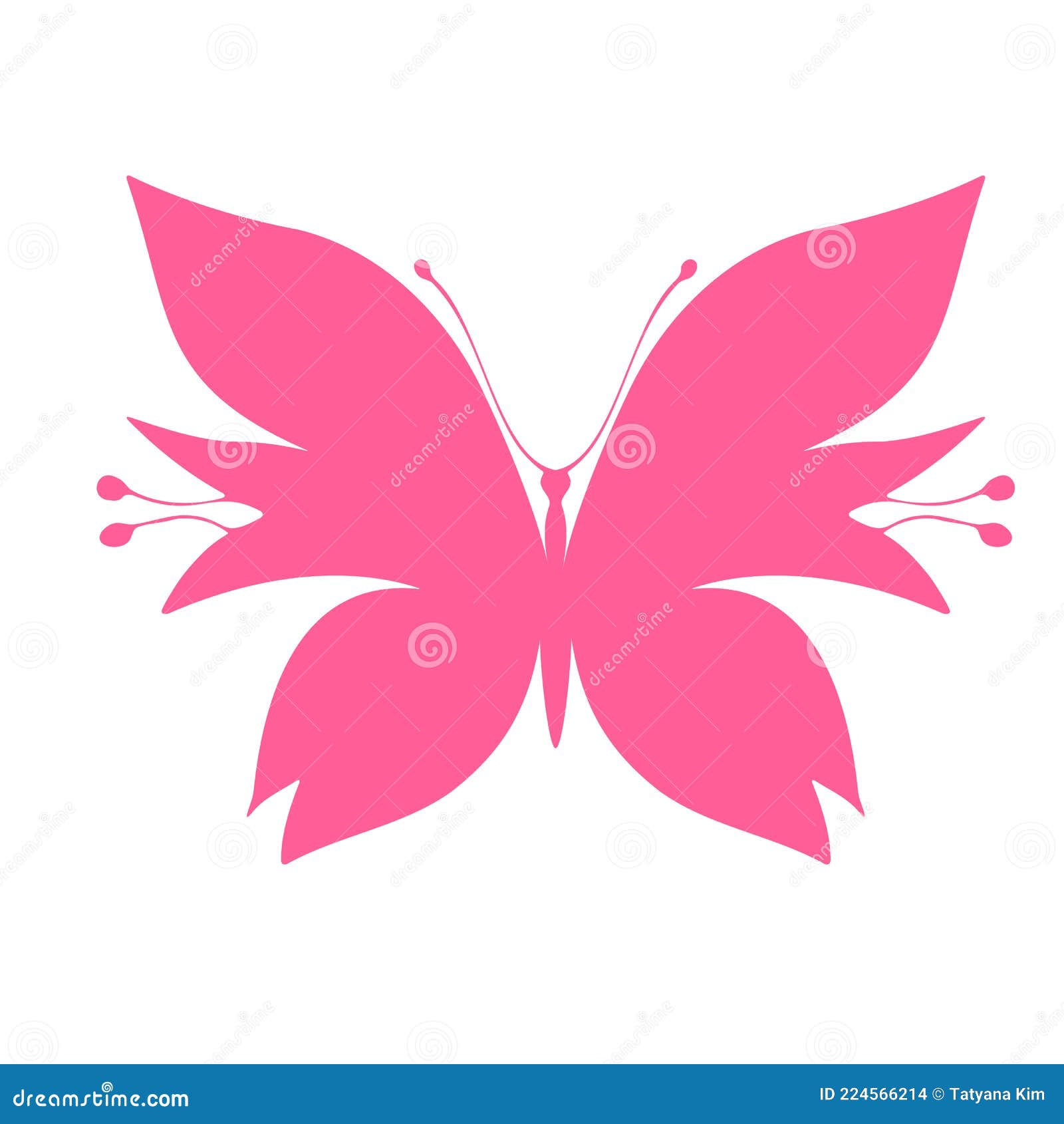 Colored Butterfly , Vector Illustration, Icon.Template for Printing ...