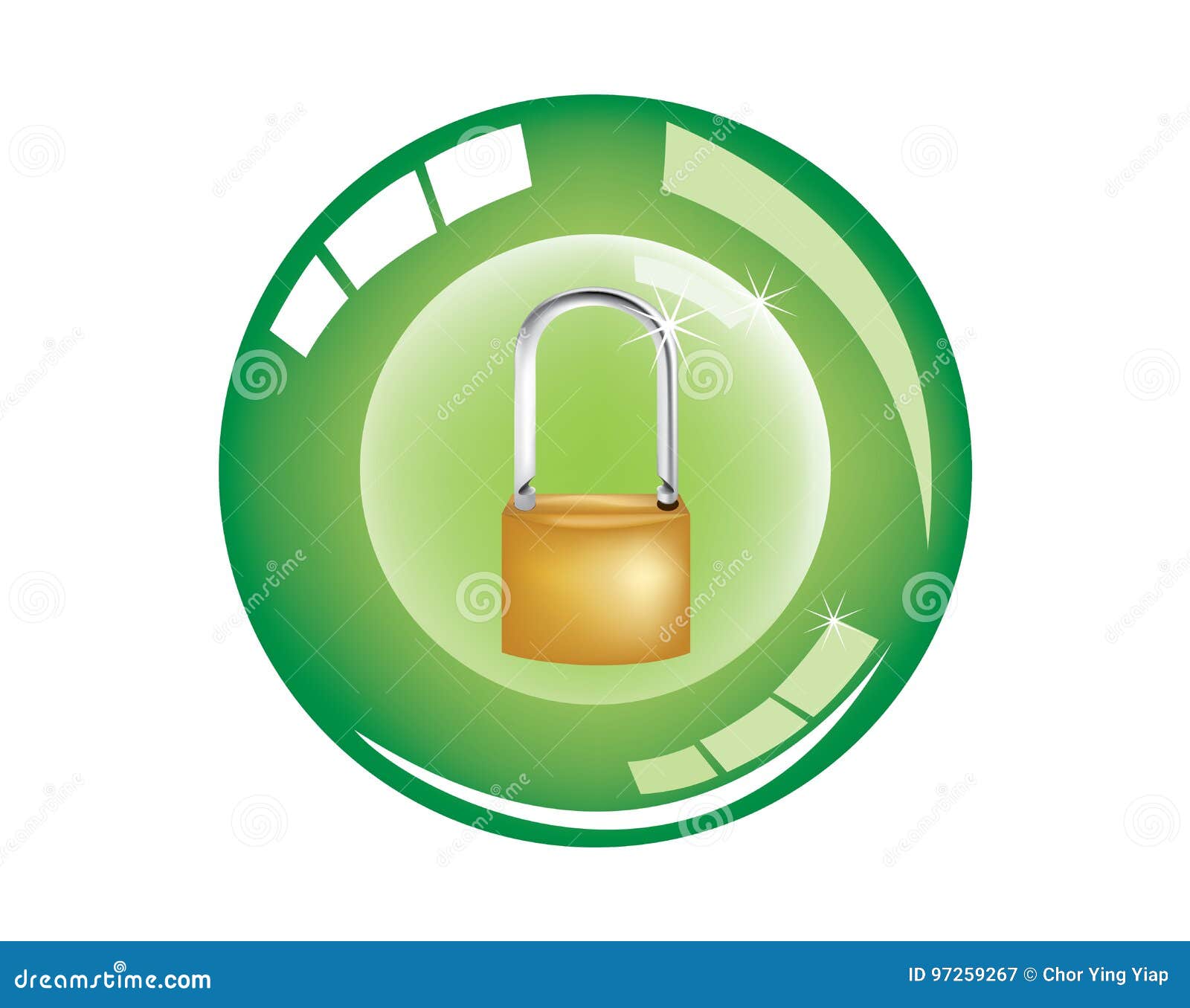 Colored button icon stock vector. Illustration of gloss - 97259267