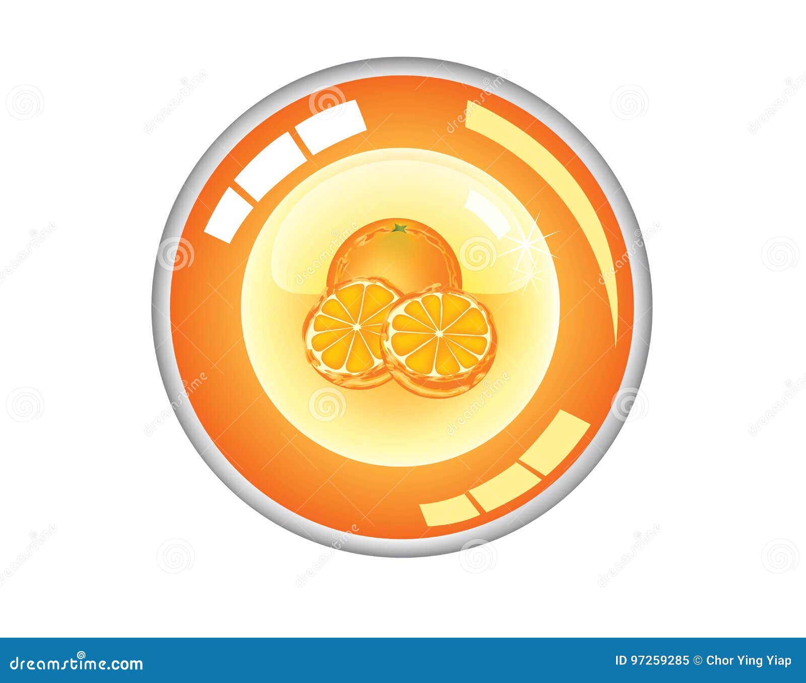 Colored button icon stock vector. Illustration of computer - 97259285