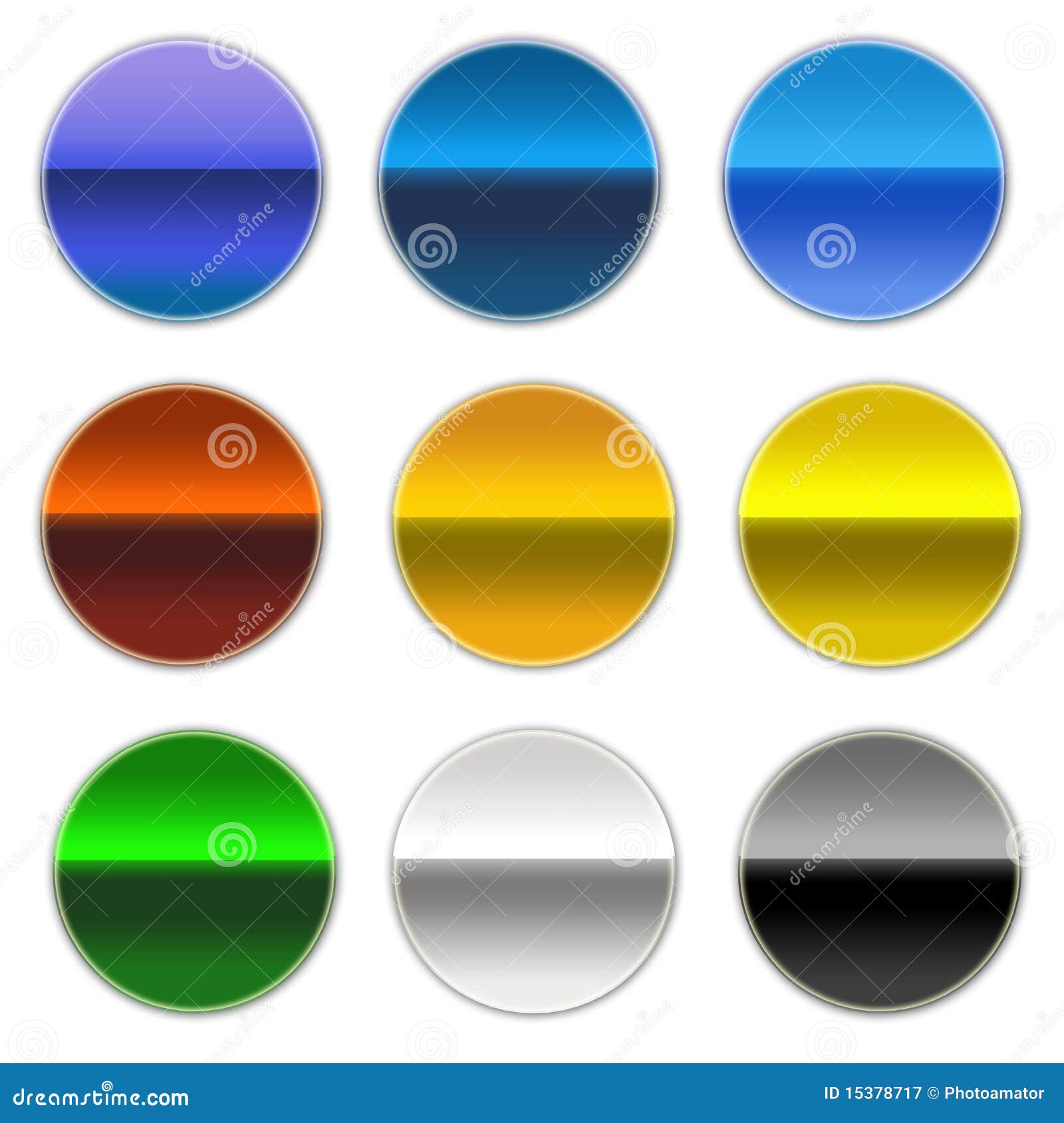 Colored buttons stock illustration. Illustration of button - 15378717