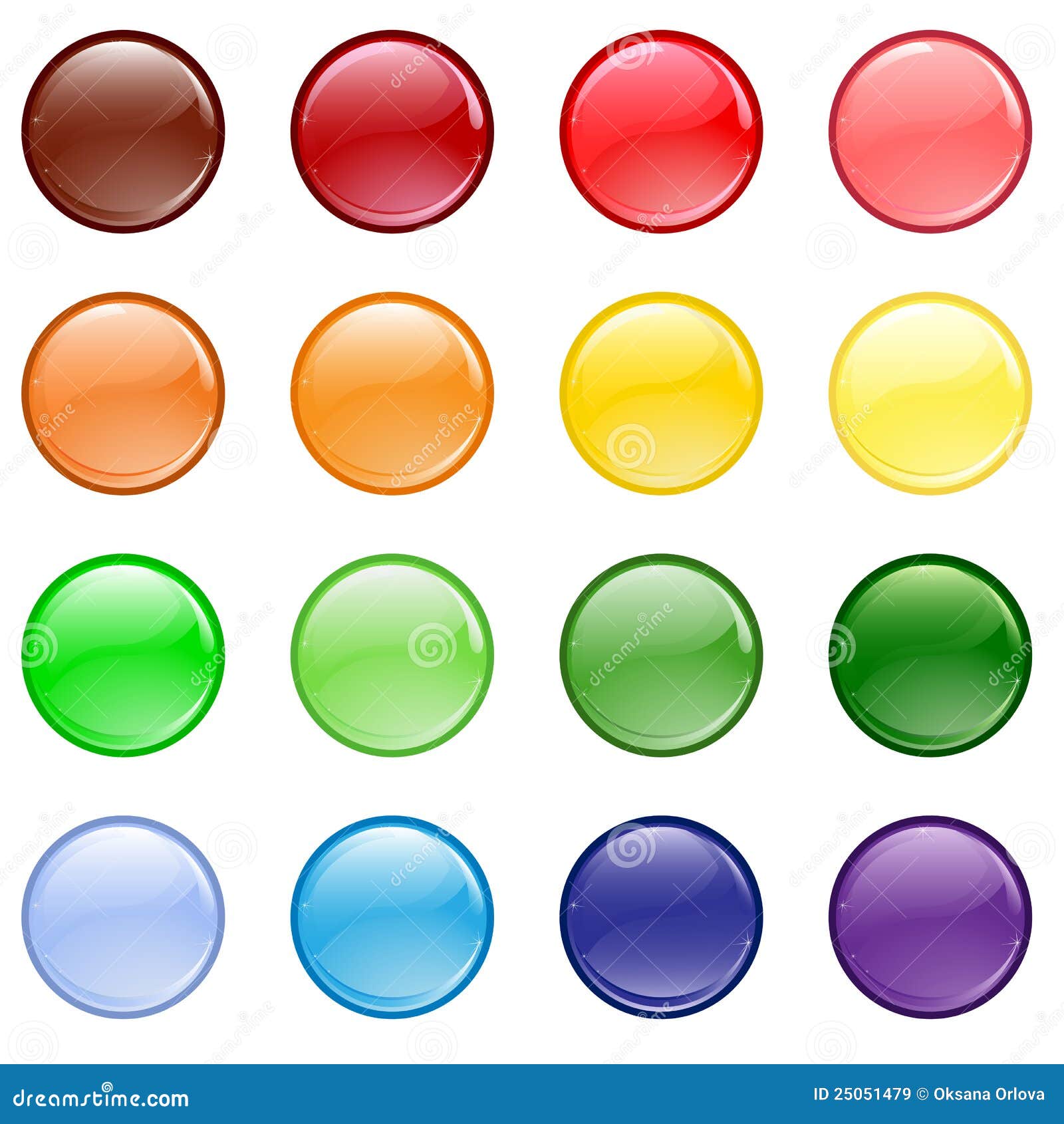 Colored Buttons Royalty Free Stock Images - Image: 25051479