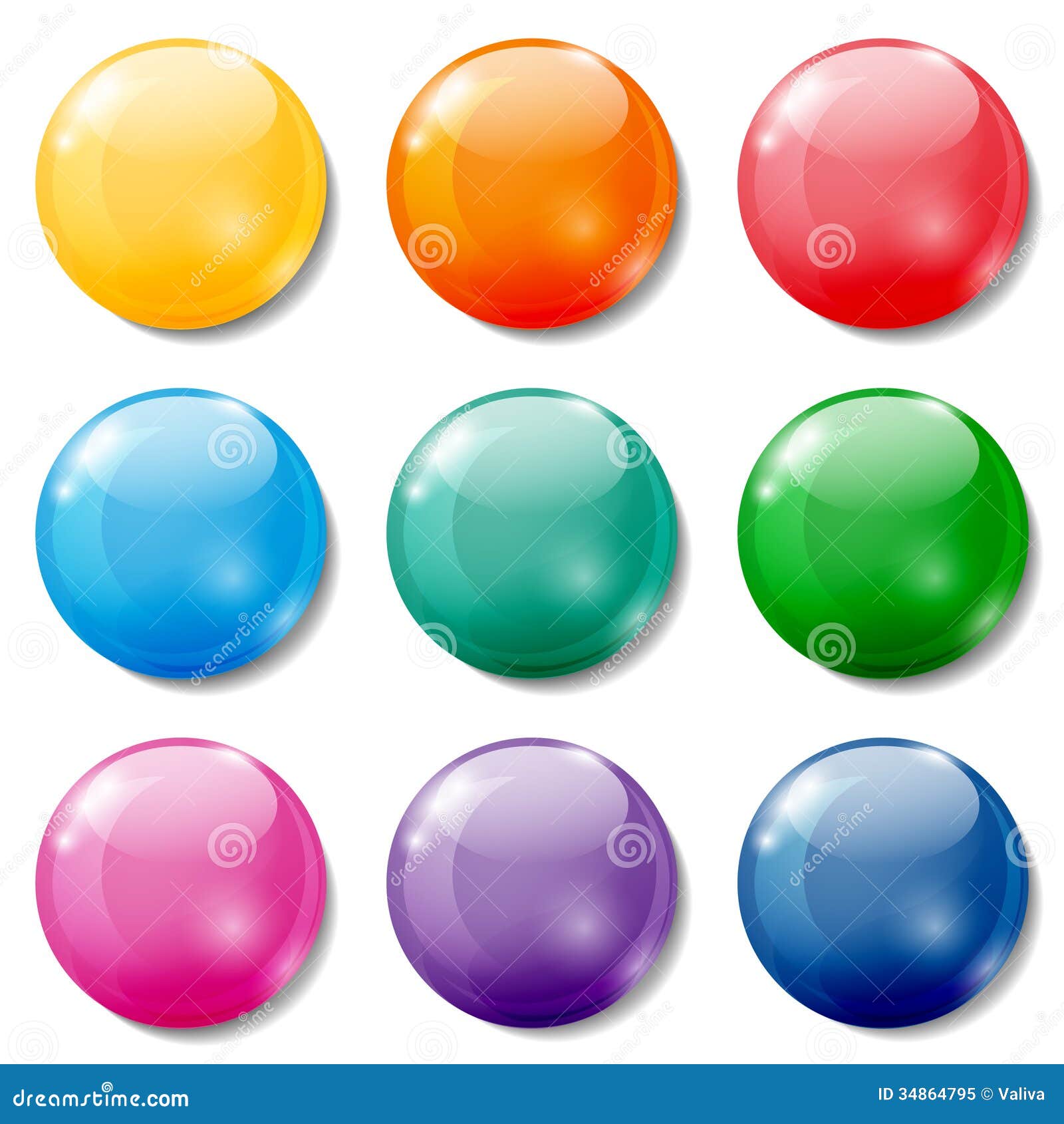 Colored Buttons Royalty Free Stock Photo - Image: 34864795