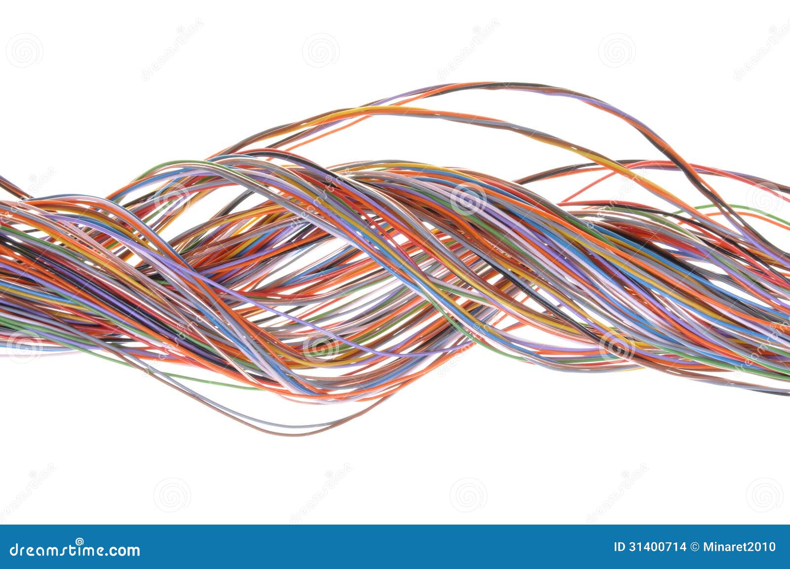 Colored cable stock photo. Image of electricity, internet - 31400714