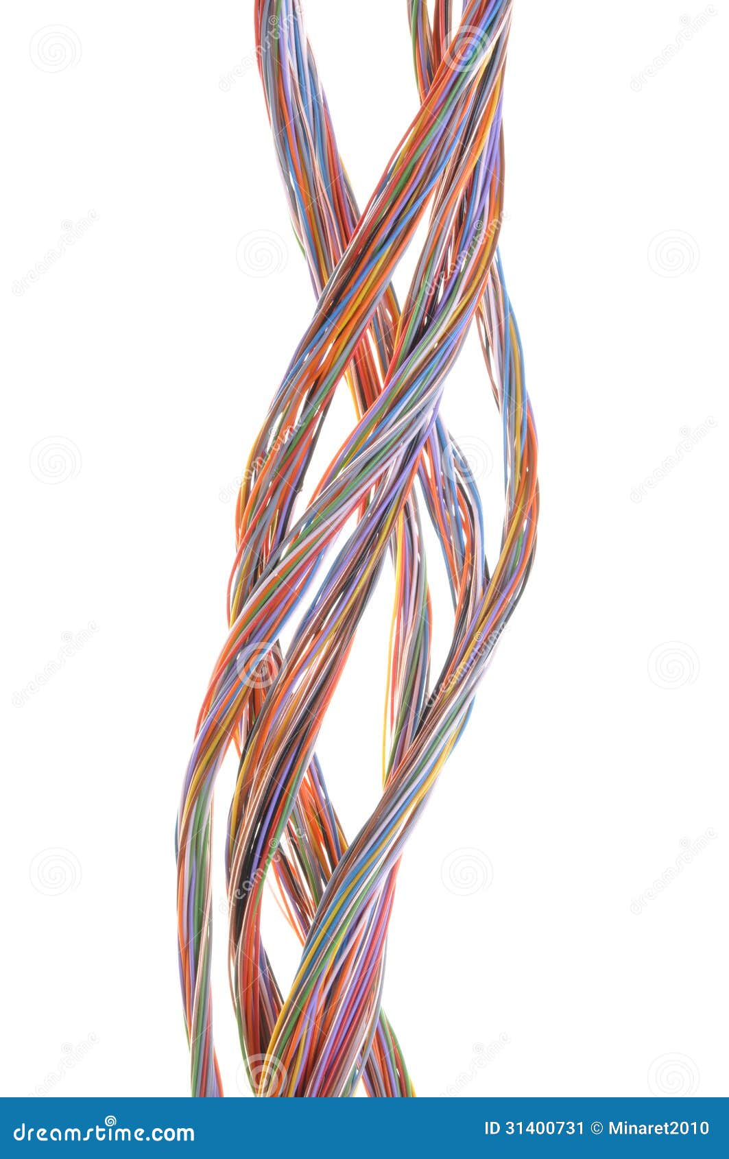Colored cable stock image. Image of industry, closeup - 31400731