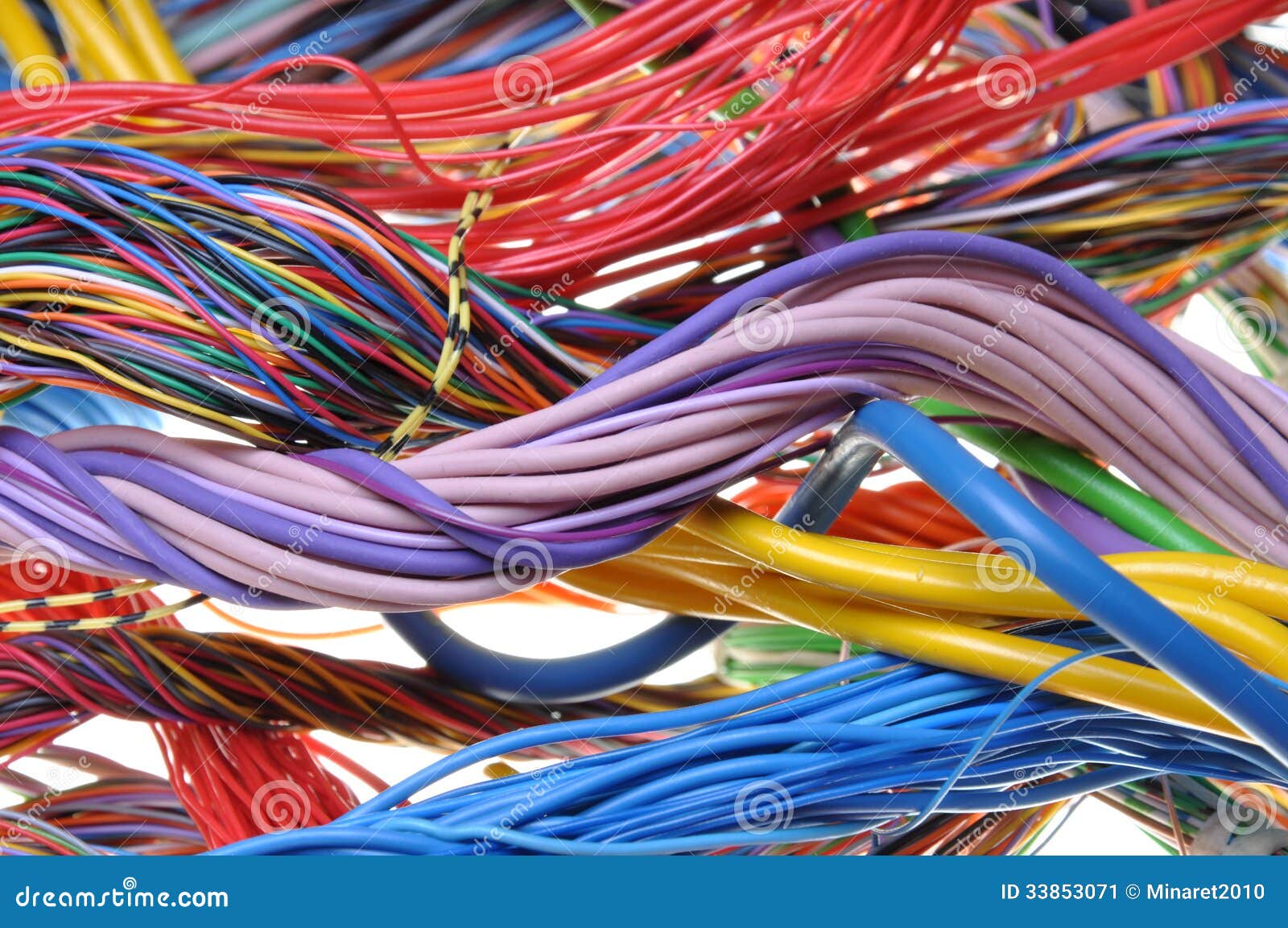 Colored cables stock image. Image of cable, cord, computer - 33853071