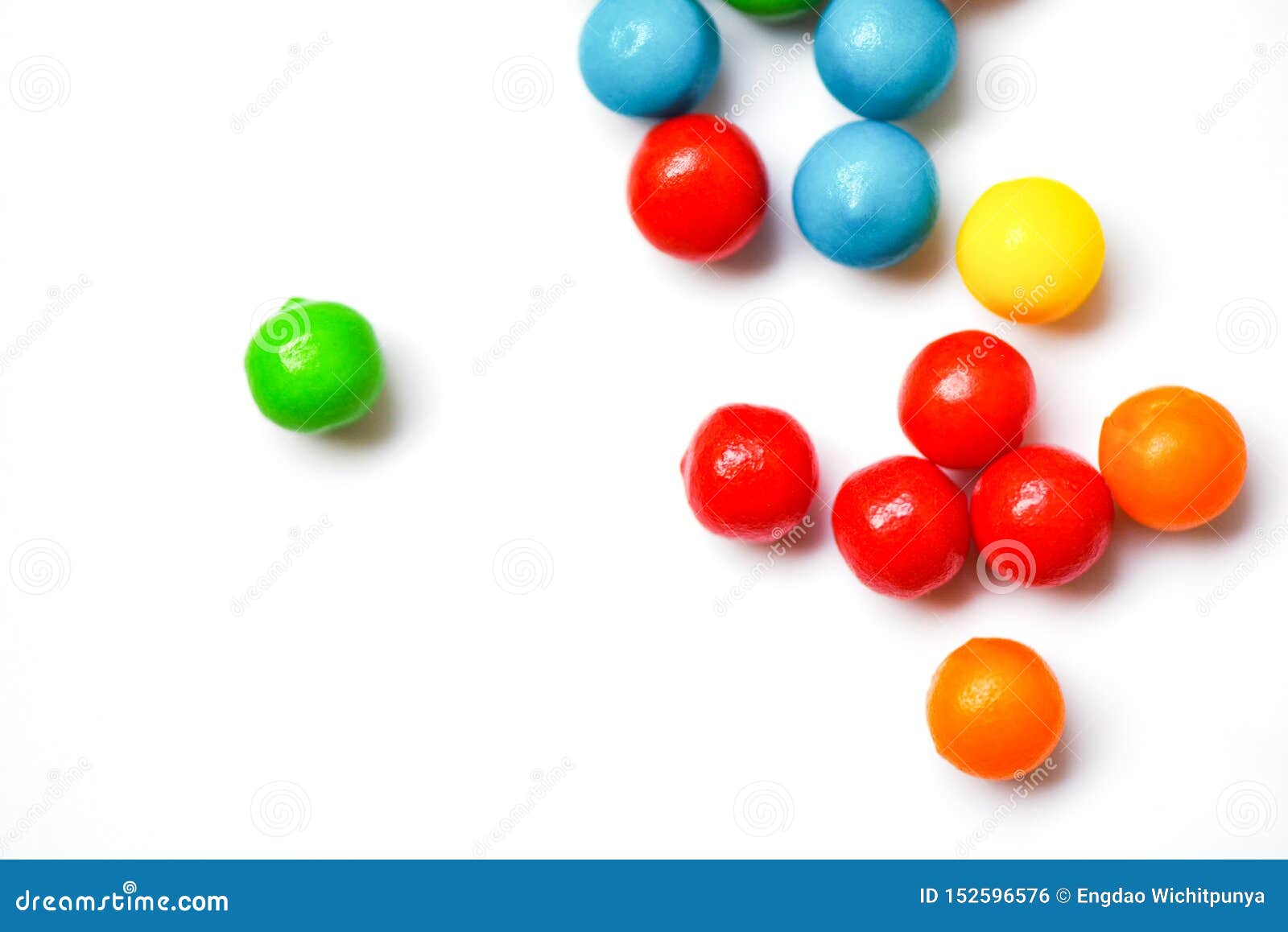 Colored Candies - Colorful of Small Chocolates Candy on White ...