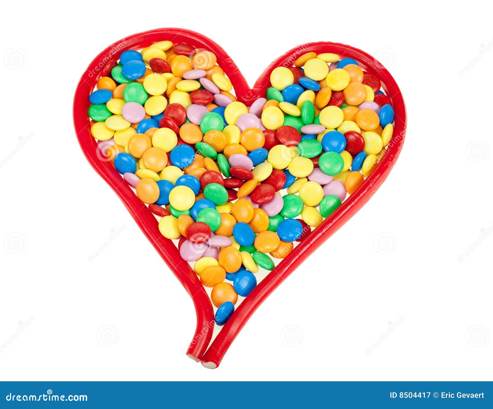 Colored Candy in Heart Shape Stock Image - Image of green, candy: 8504417