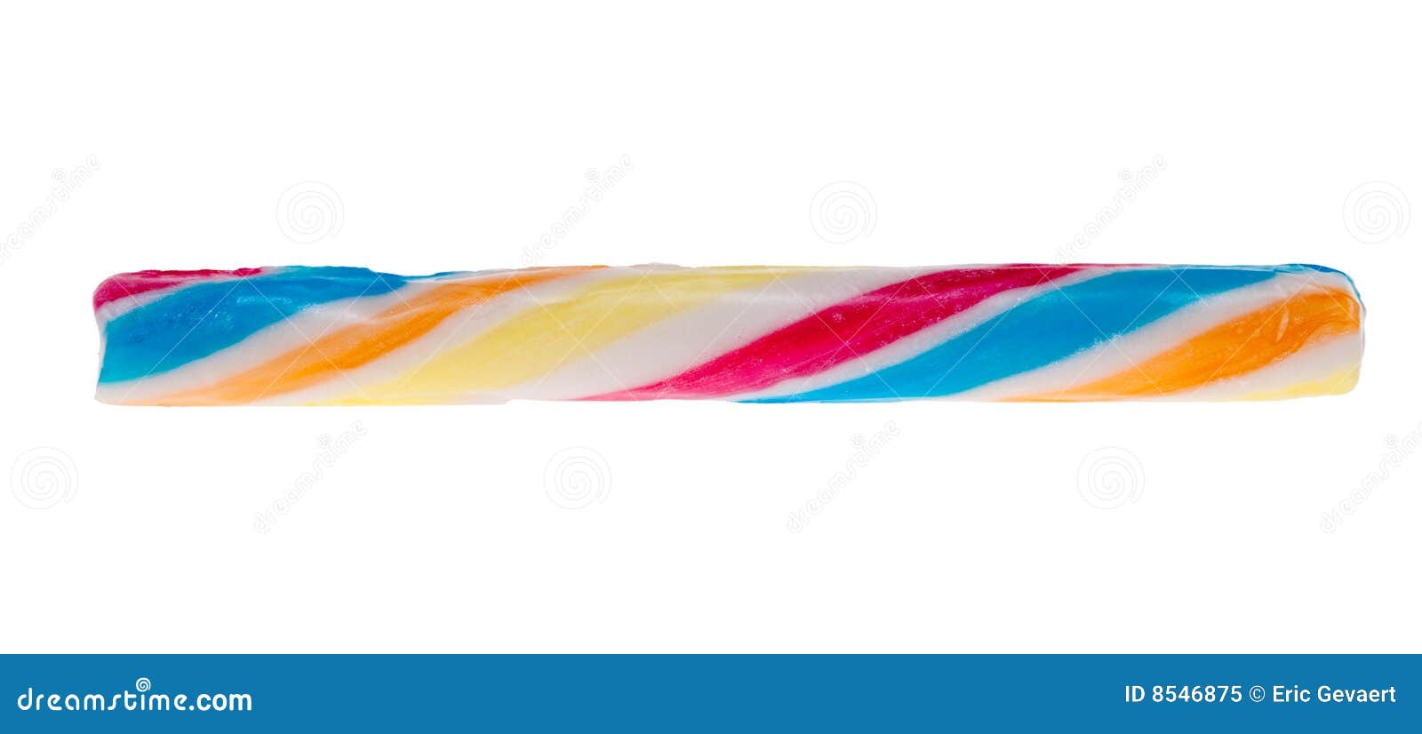 Colored Candy Stick Isolated Stock Image - Image of colorful, swirl ...