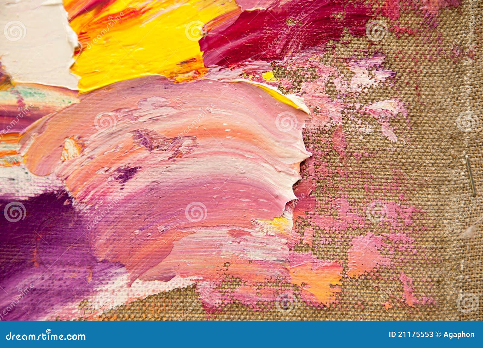 Colored Canvas stock image. Image of paintings, coloured - 21175553