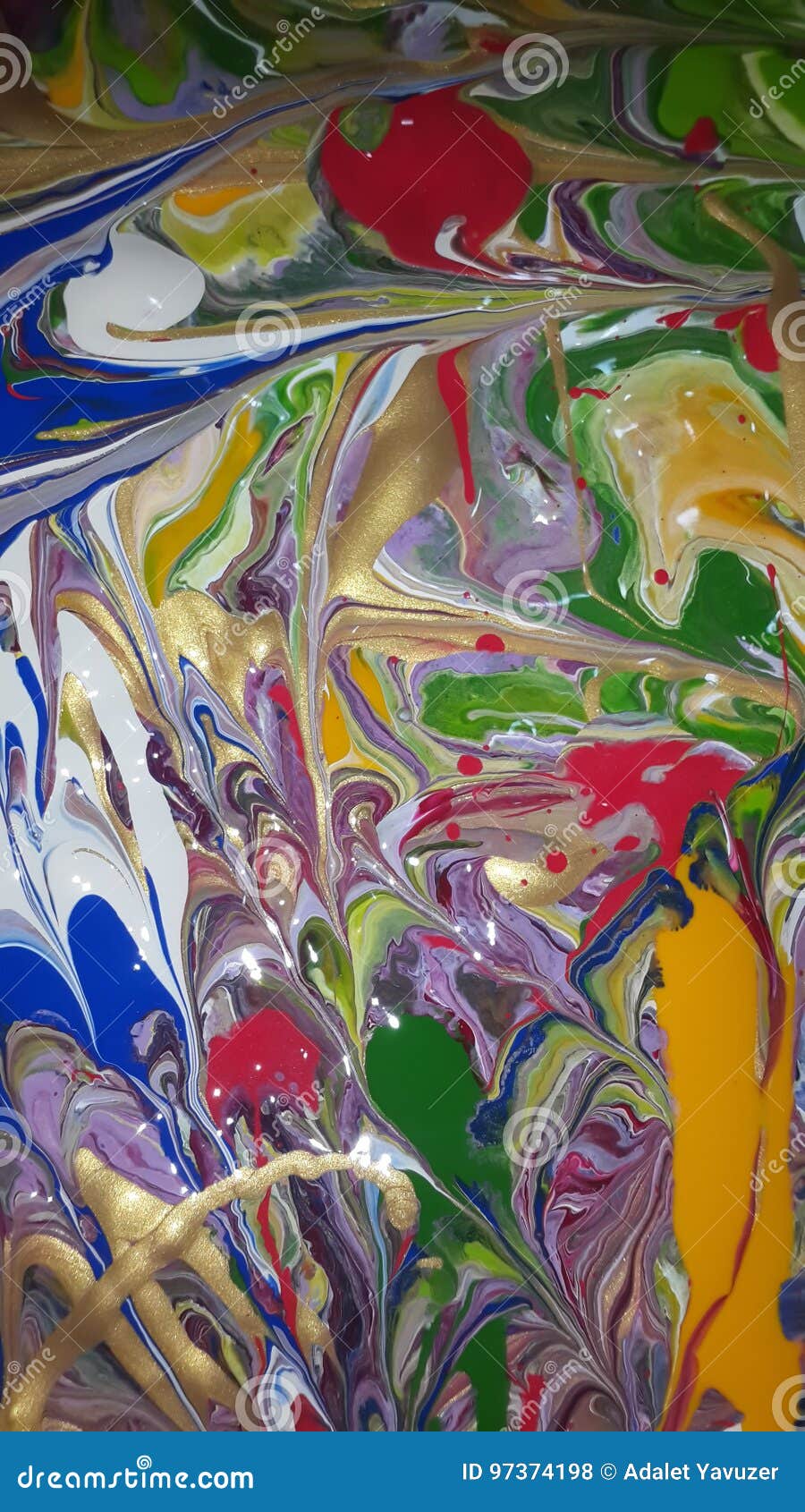 Colored Canvas Painting Abstract Stock Photo - Image of painting ...